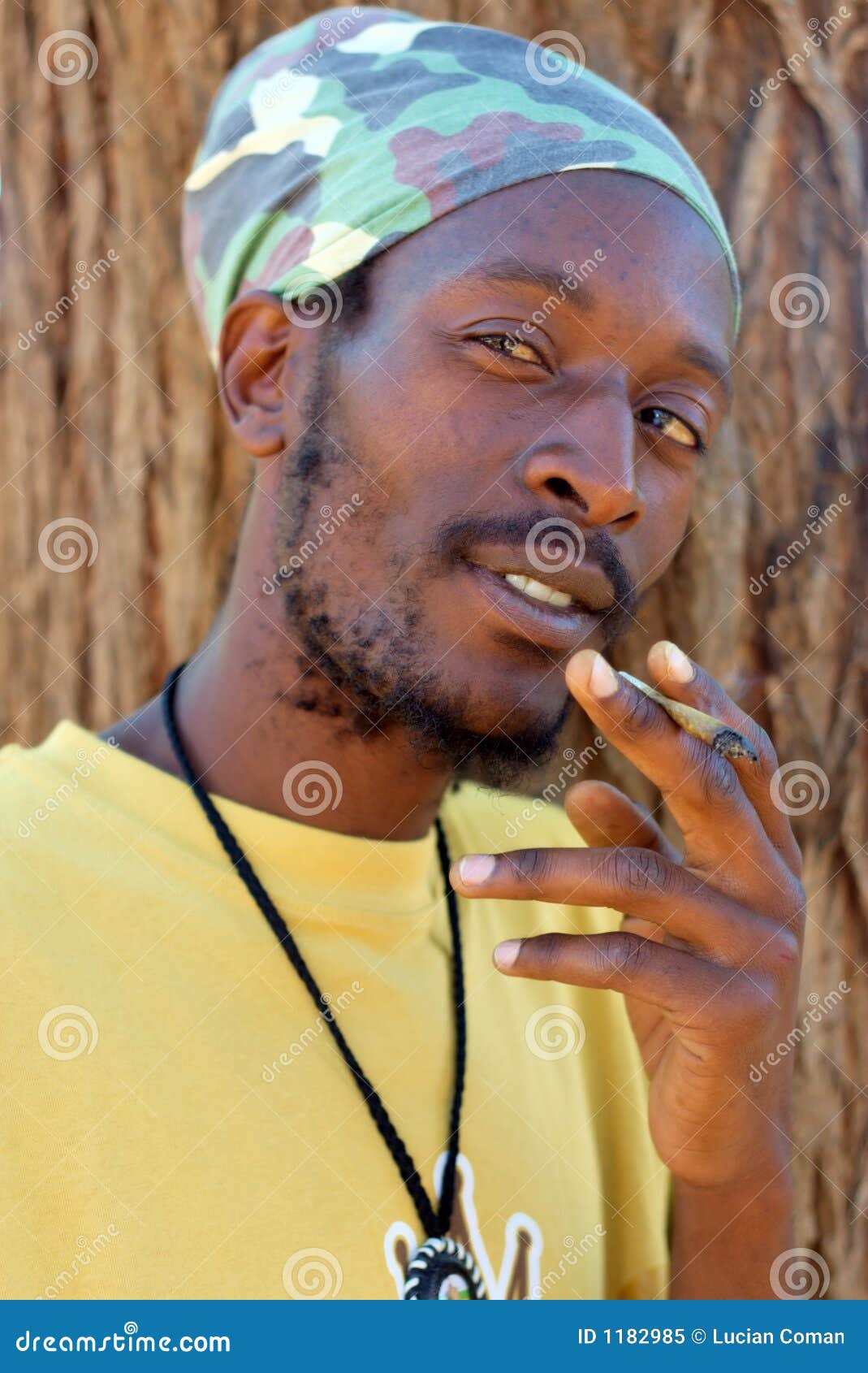 Rastafarian Smoking Cannabis Stock Image - Image of locks, smoking: 1182985