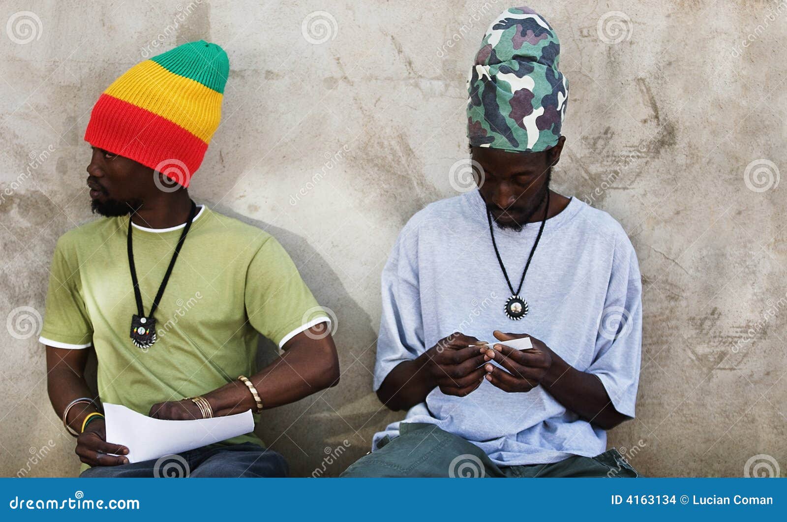 Rastafarian Smoking Marijuana Stock Photo - Image of abuse, male: 4163134