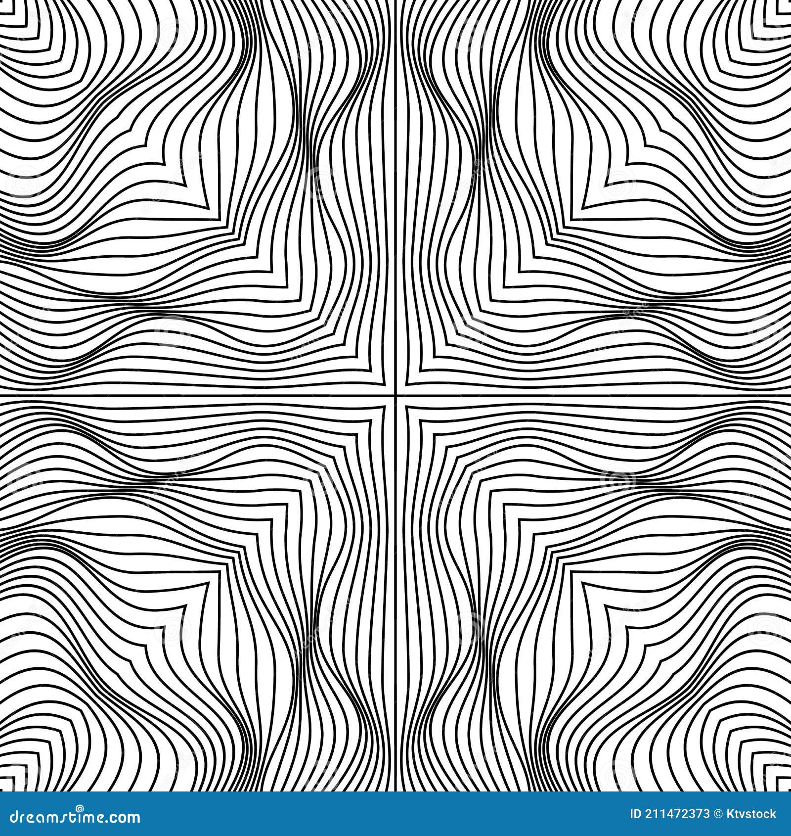 Raster Abstract Lines Pattern. Waves Background Stock Illustration ...