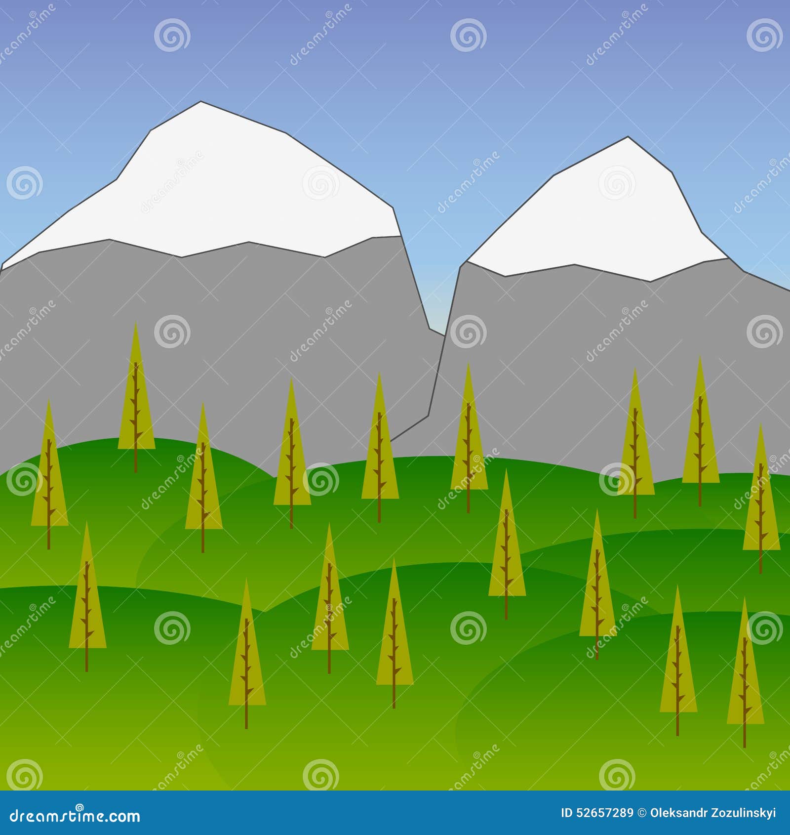 Raster Background with Mountains 5 Stock Illustration - Illustration of ...