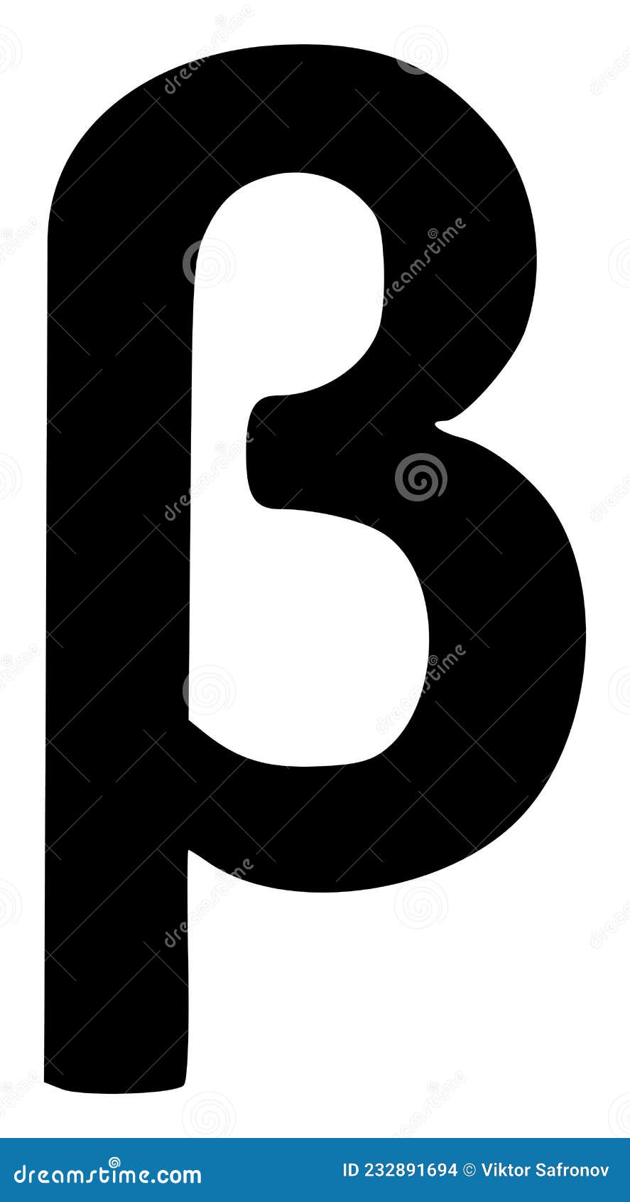 Raster Beta Greek Lowercase Symbol Flat Icon Symbol Stock Illustration ...