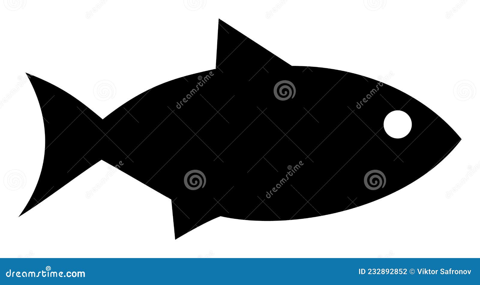 Raster Fish Flat Icon Image Stock Illustration - Illustration of simple ...