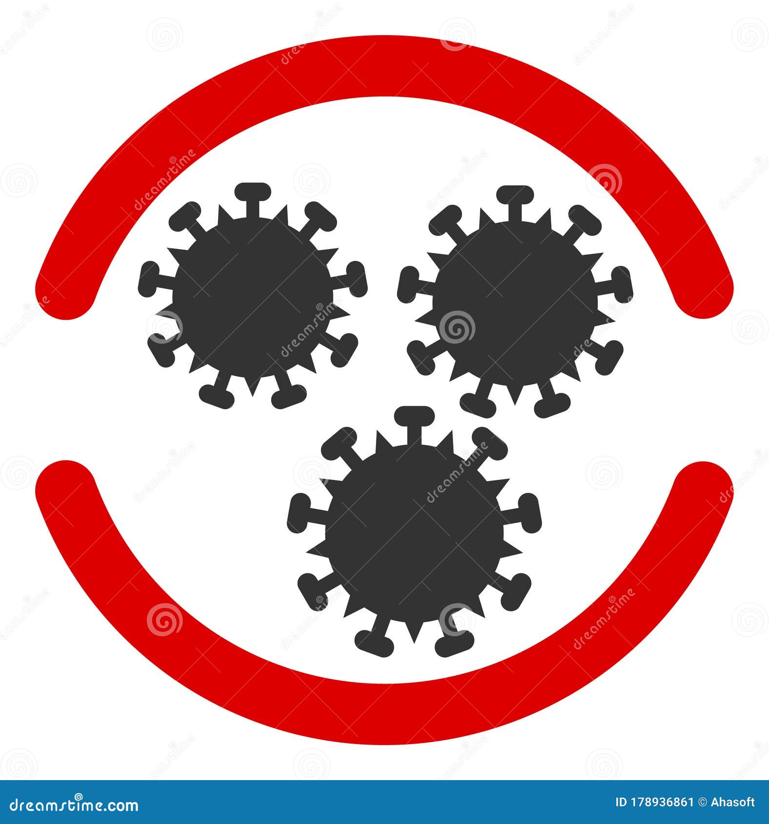 Raster Virus Penetrating Cell Icon Stock Photography | CartoonDealer ...