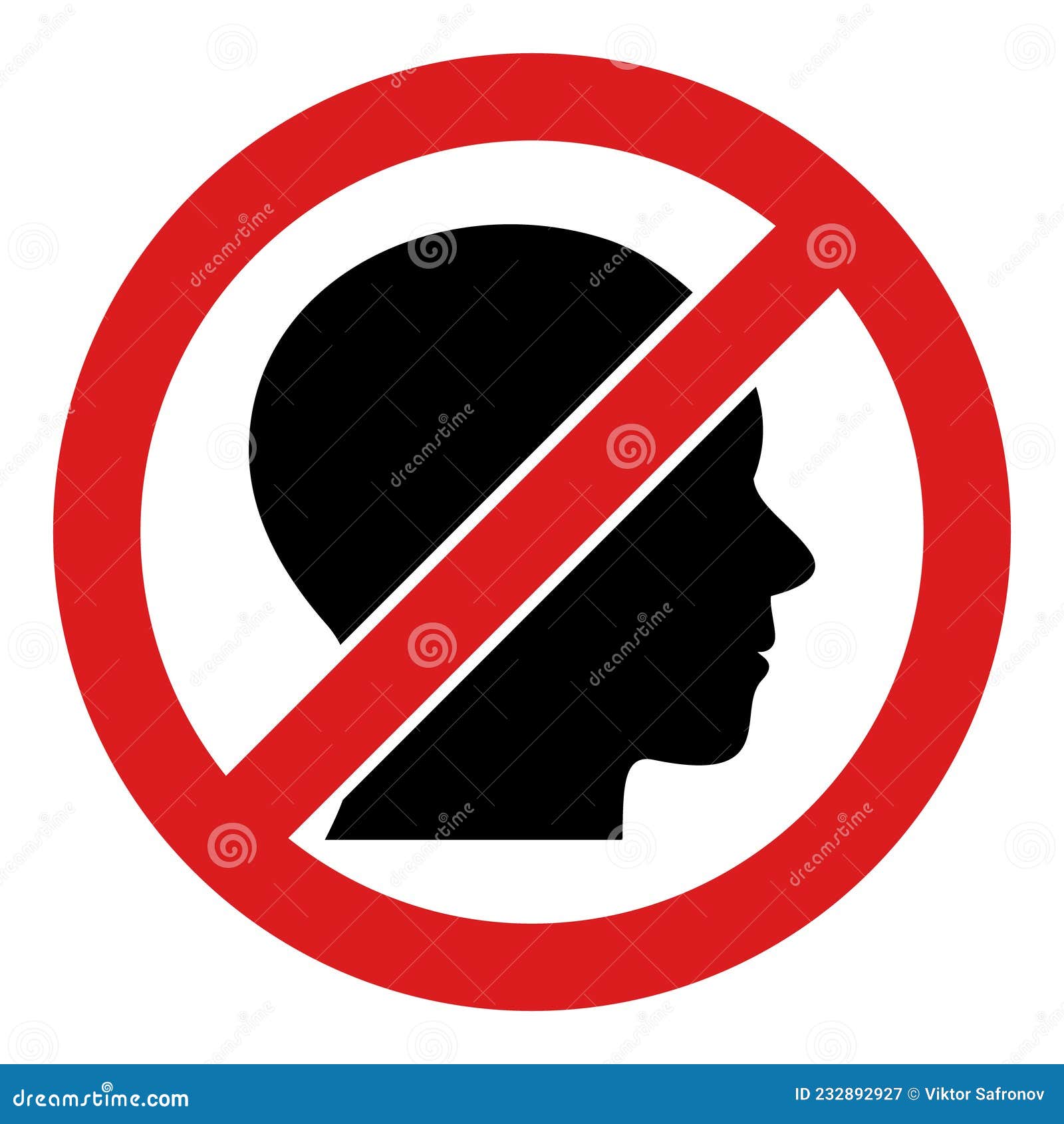 Raster Forbidden Man Flat Icon Image Stock Illustration - Illustration ...