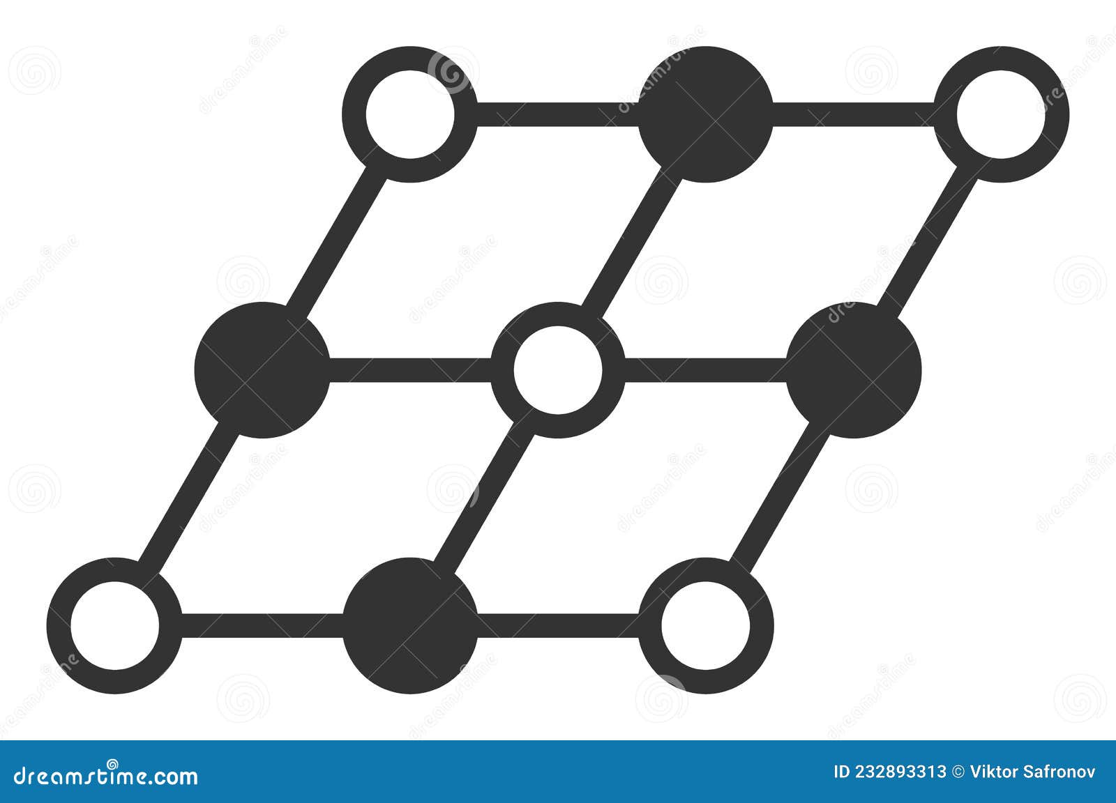 Raster Inclined Grid Flat Icon Image Stock Illustration - Illustration ...
