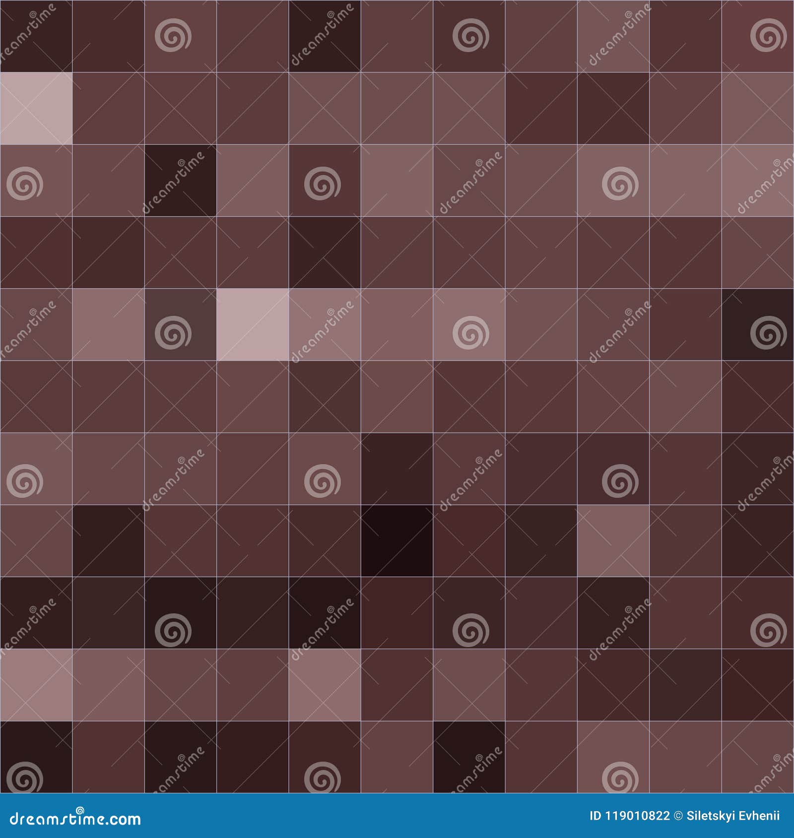 Raster Pattern of Brown Tiles in Different Shades Stock Illustration ...