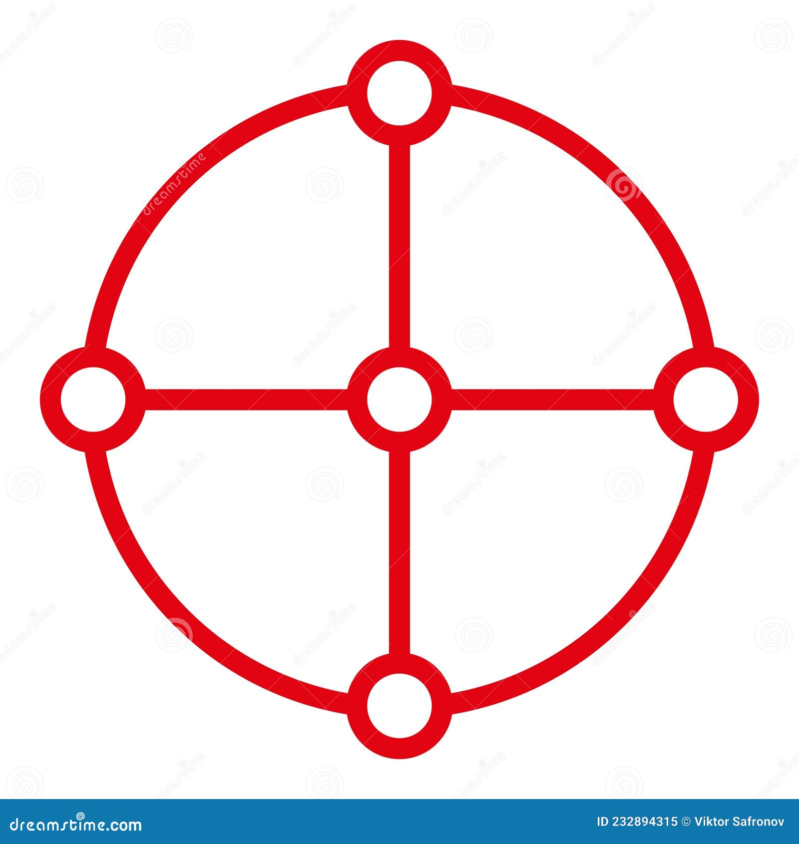 Raster Round Grid Structure Flat Icon Symbol Stock Illustration ...