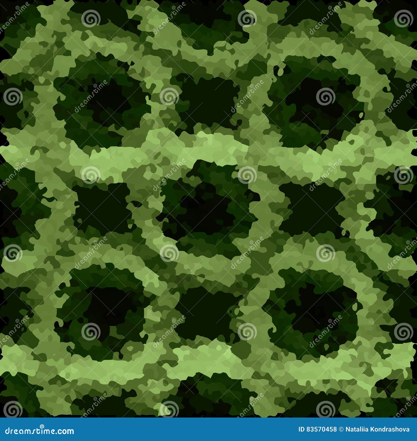 Raster Seamless Camouflage Pattern Stock Illustration - Illustration of ...