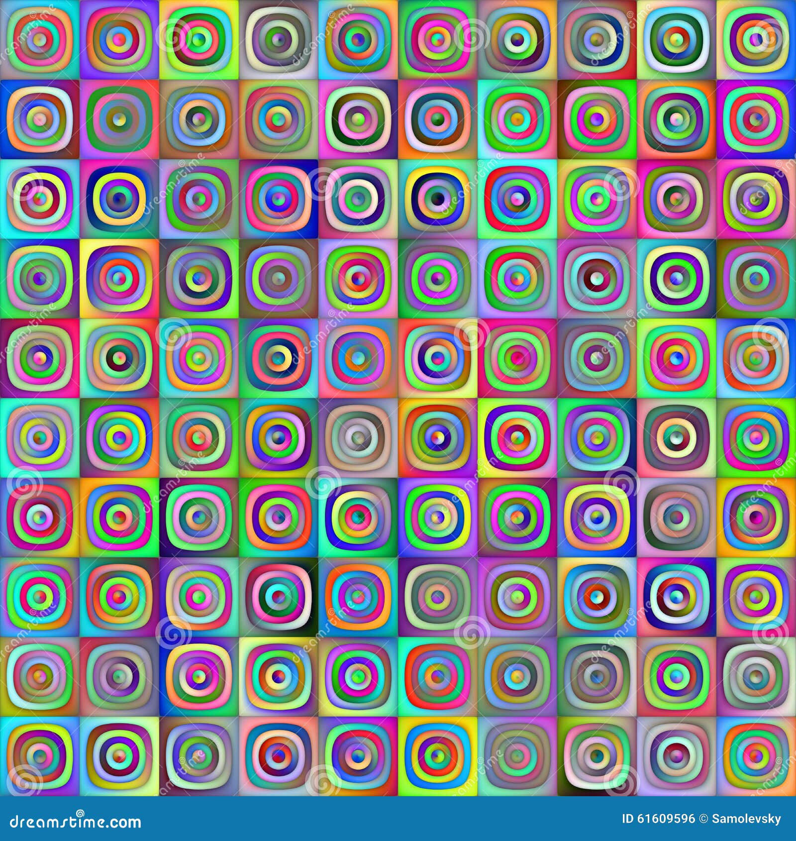 Raster Seamless Colorful Radial Gradient Quilts Random Circles in ...