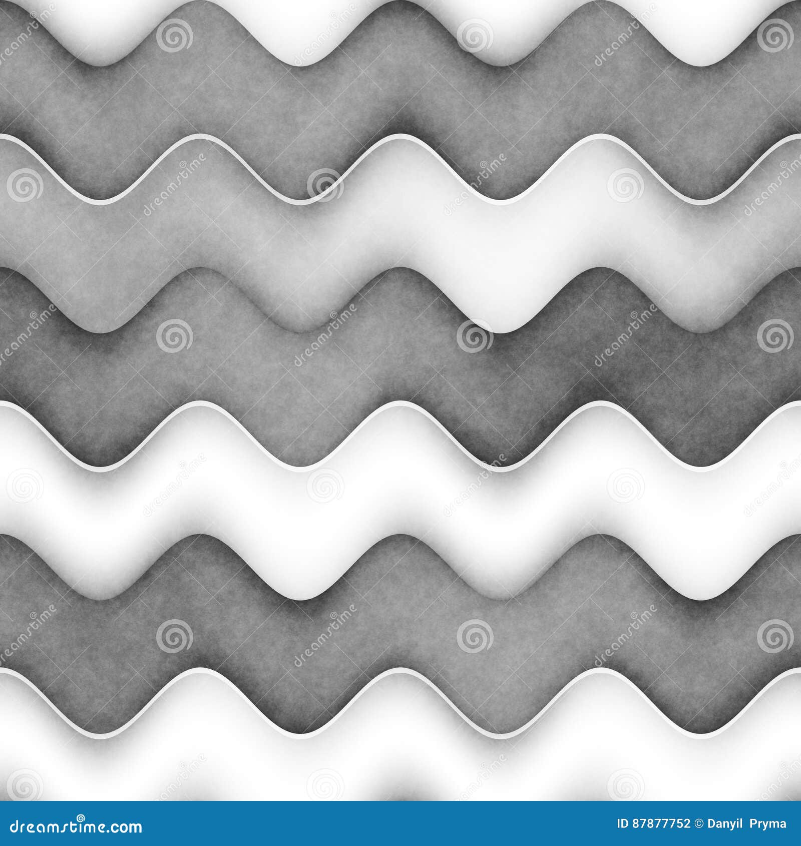 Raster Seamless Greyscale Texture. Gradient Wavy Lines Pattern. Subtle ...
