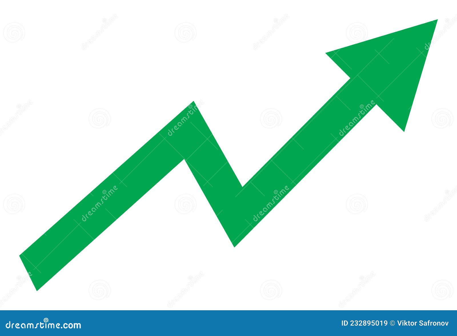 Raster Up Trend Arrow Flat Icon Symbol Stock Illustration ...