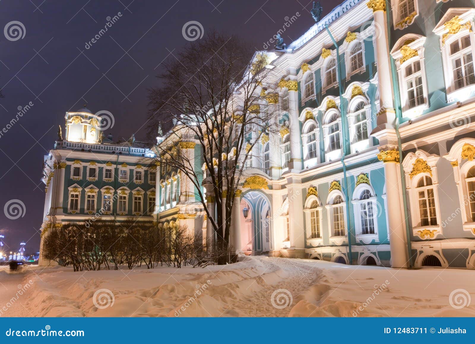 Rastrelli Winter Palace stock image. Image of historic - 12483711