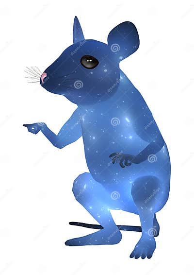 Ratón azul stock de ilustración. Ilustración de punta - 51234621