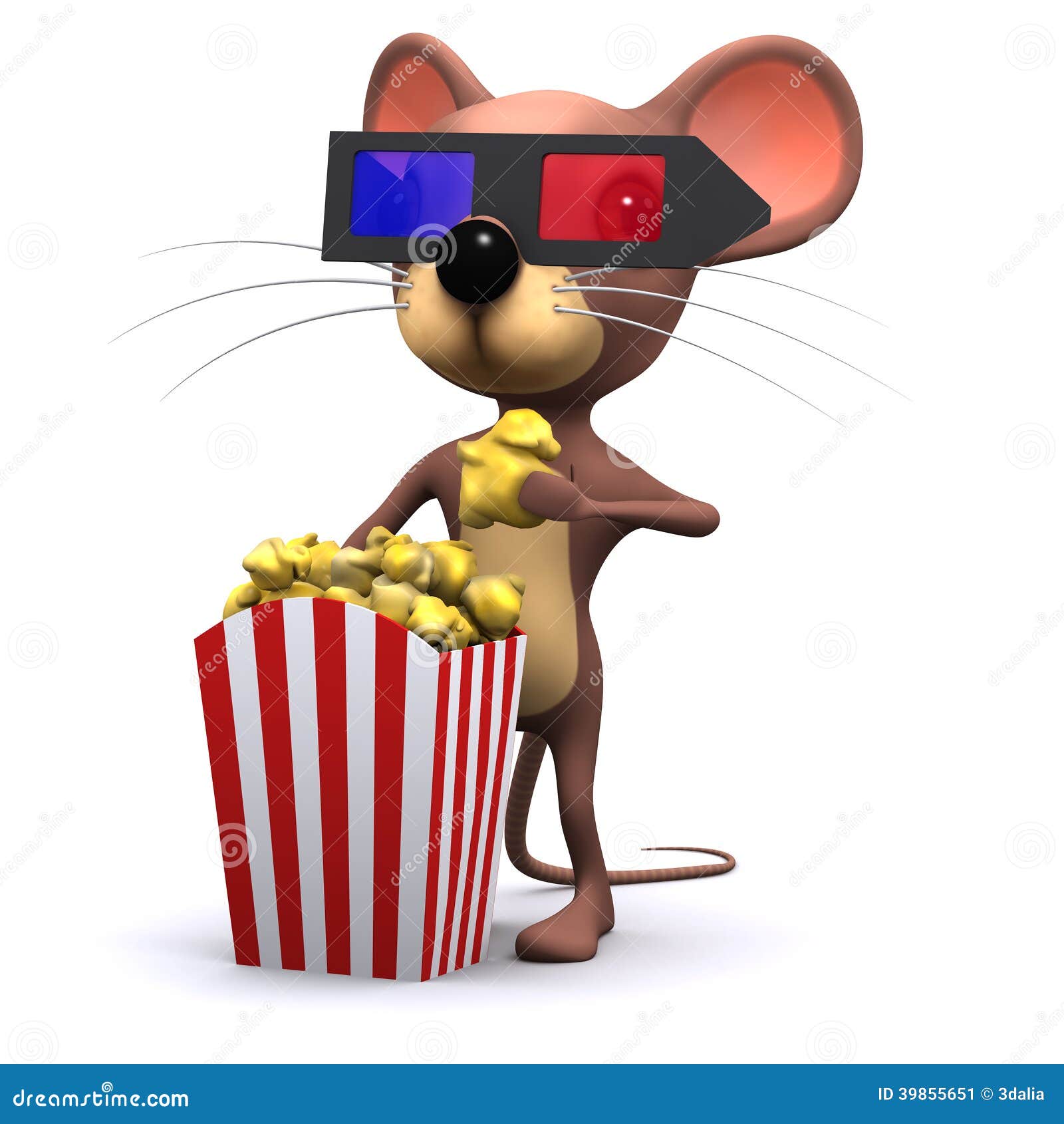 Ratón 3d en las películas stock de ilustración. Ilustración de mascotas ...