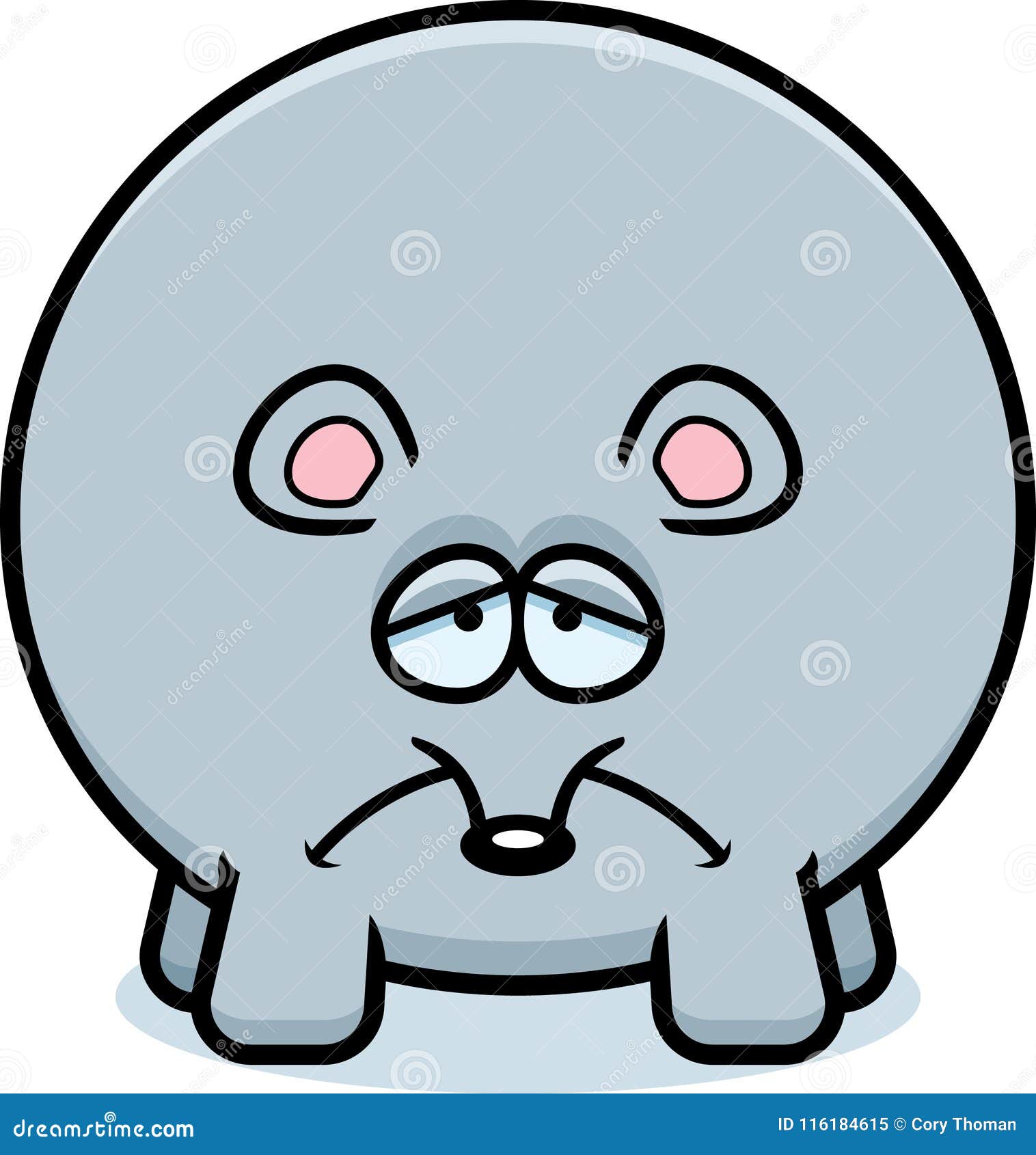 Ratón Triste De La Historieta Ilustración del Vector - Ilustración de ...