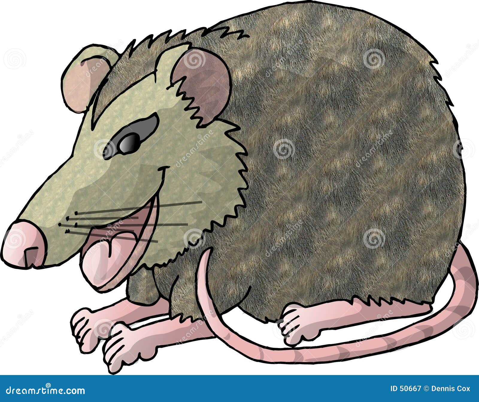 Rat stock illustration. Illustration of comic, tail, snout - 50667