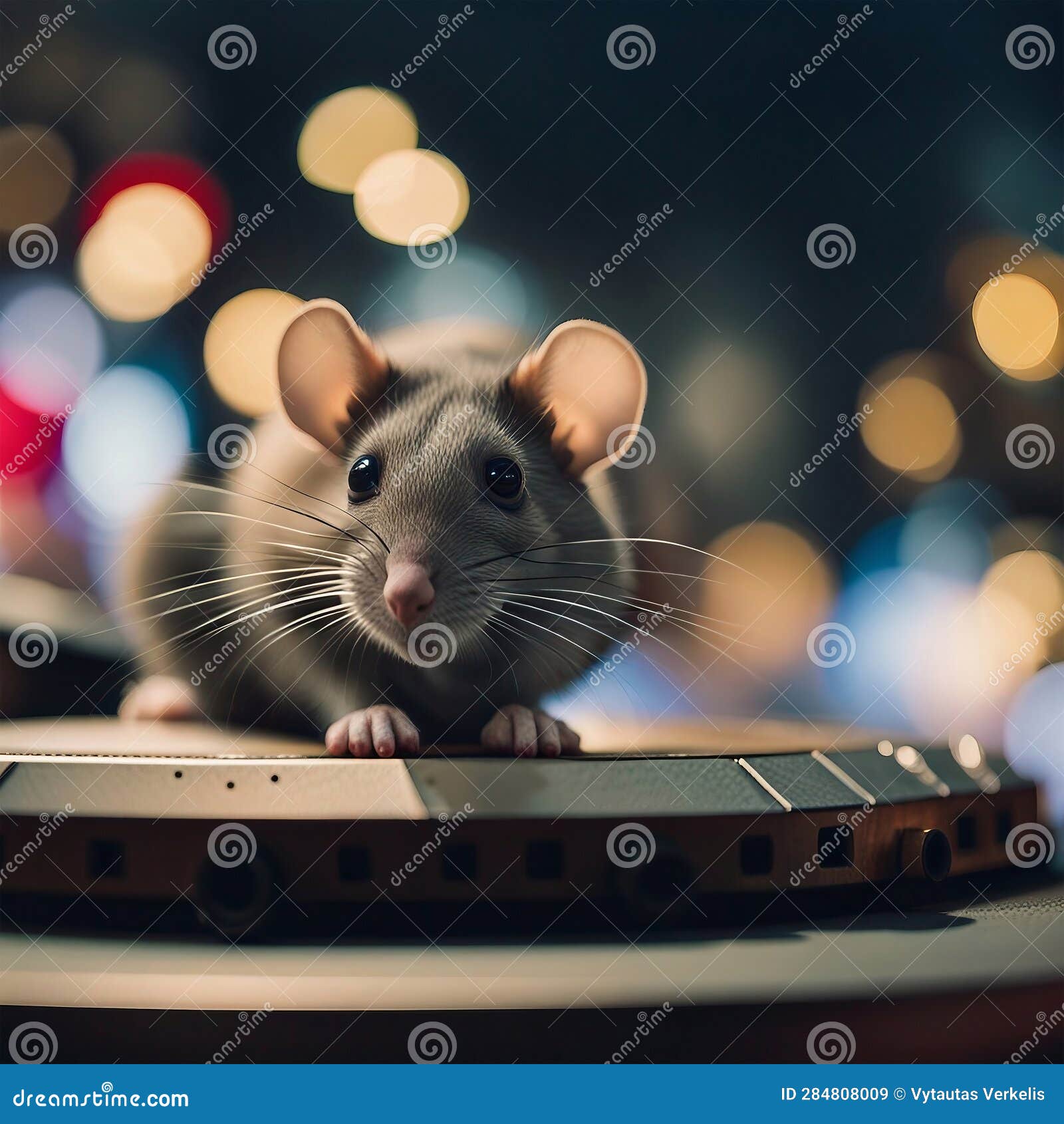 Rat in the Background of the City Stock Illustration - Illustration of ...
