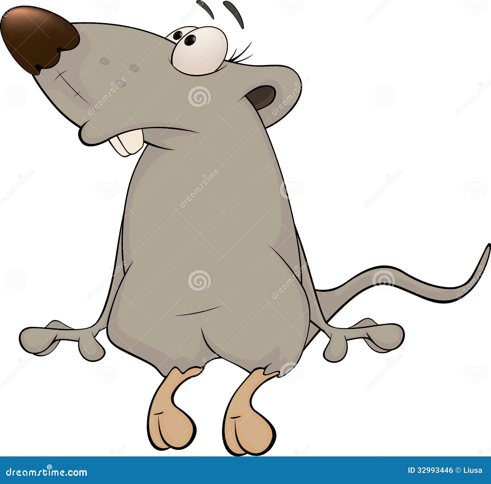 Rat cartoon stock vector. Illustration of parasitic, haughty - 32993446
