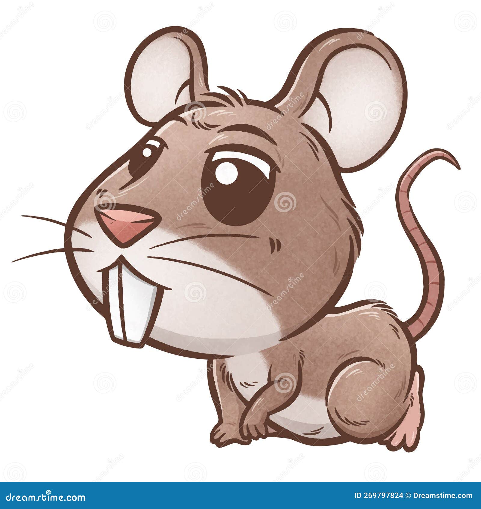Rat cartoon stock vector. Illustration of smile, amusing - 269797824