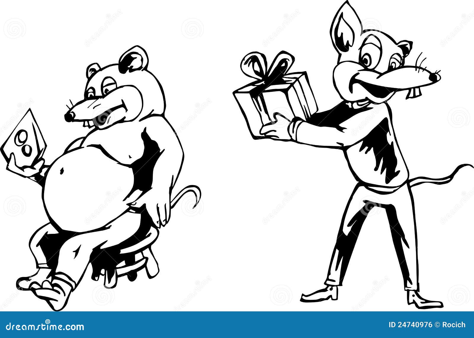 Rat cartoons stock vector. Illustration of mice, comic - 24740976