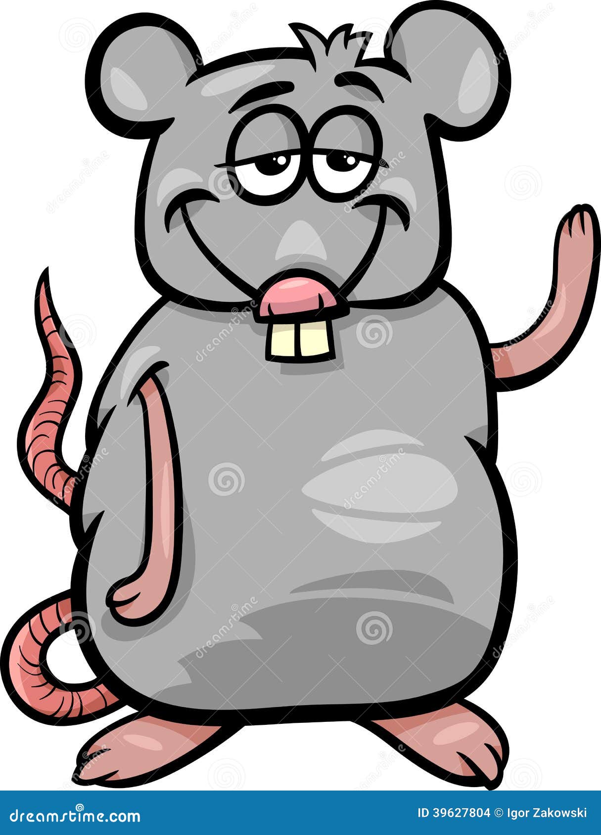 Rat Character Cartoon Illustration Stock Vector - Illustration of ...