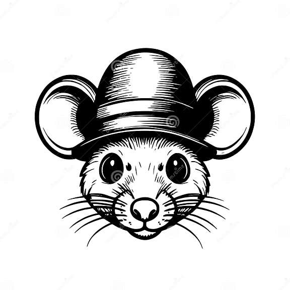 Rat in the hat. rat stock illustration. Illustration of mammal - 324010321