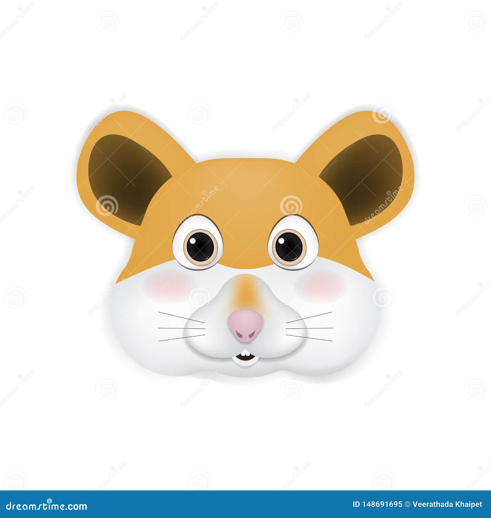 Rat head cartoon stock vector. Illustration of mice - 148691695
