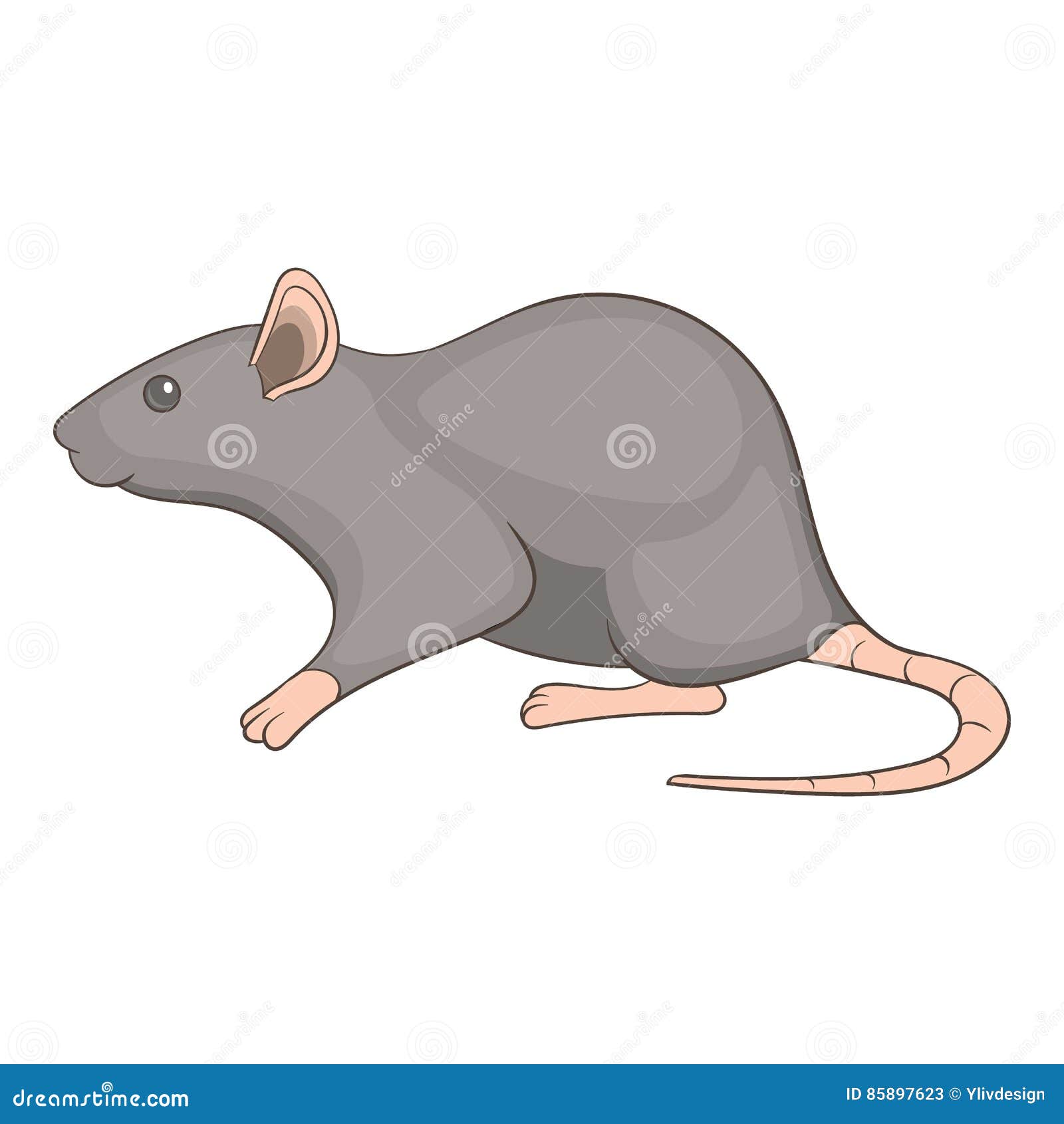 Rodenticide Icon, Cartoon Style Stock Illustration | CartoonDealer.com ...