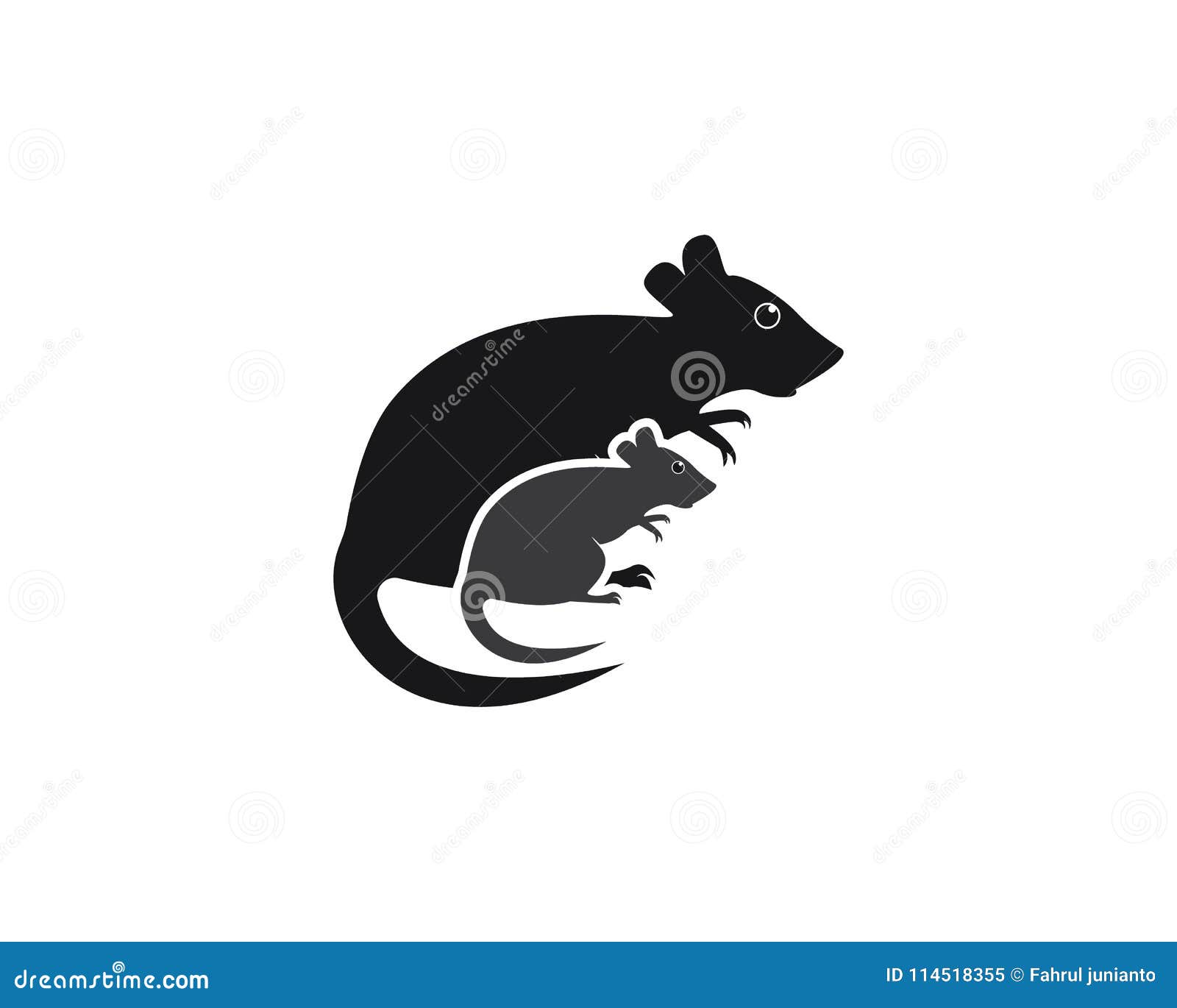 Rat Icon Logo Design Vector Illustration Stock Vector - Illustration of ...