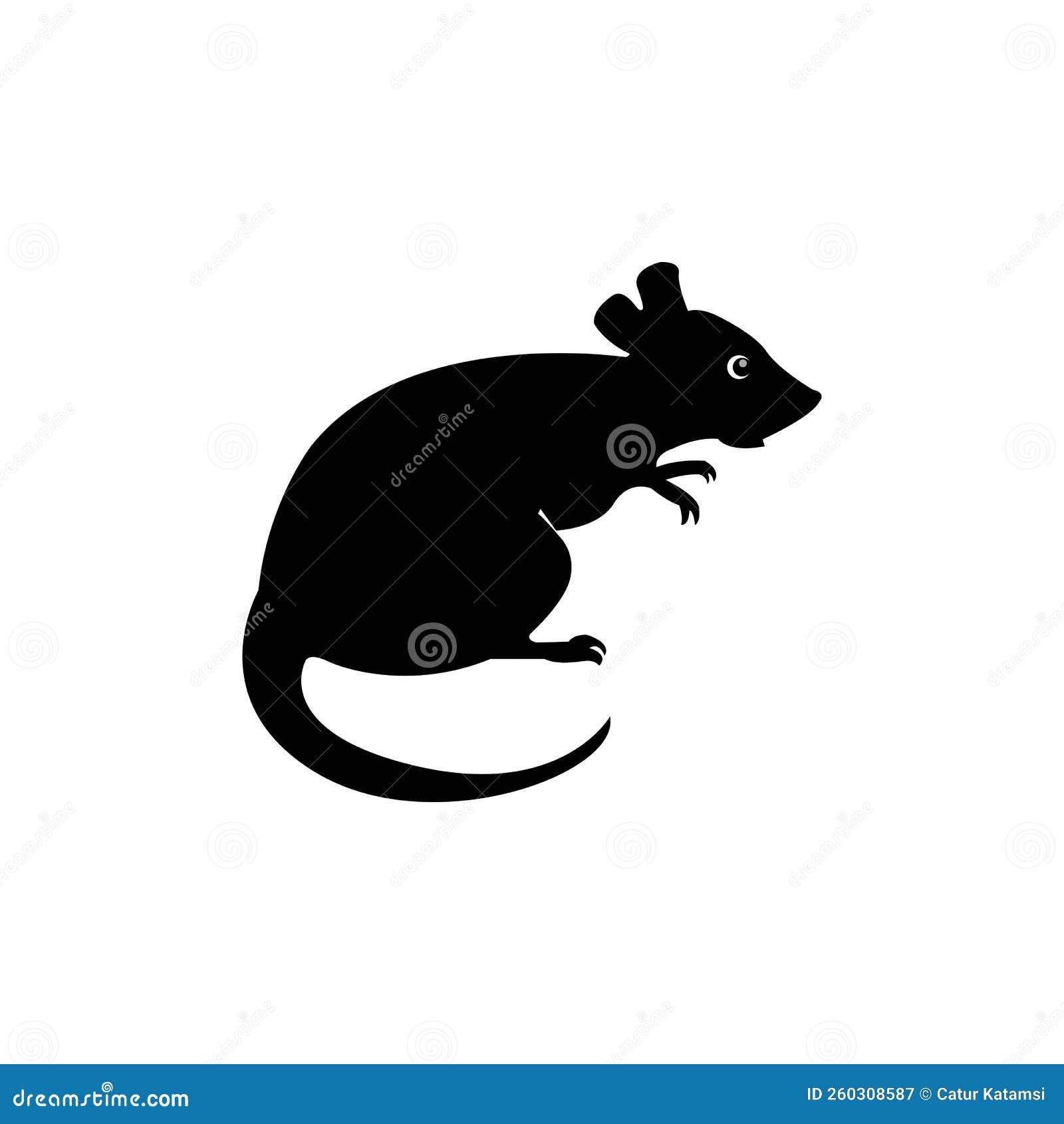 Rat icon logo vector stock vector. Illustration of pest - 260308587