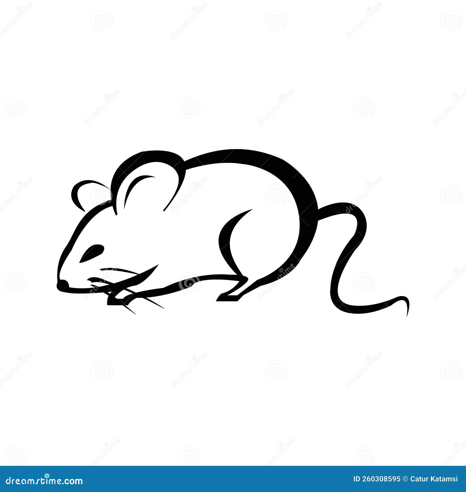 Rat icon logo vector stock vector. Illustration of cute - 260308595
