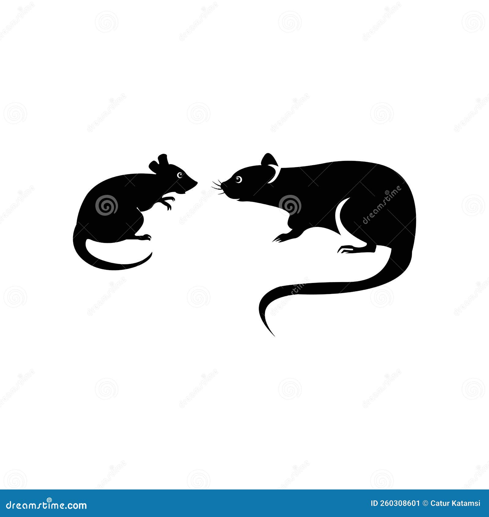 Rat icon logo vector stock vector. Illustration of fauna - 260308601