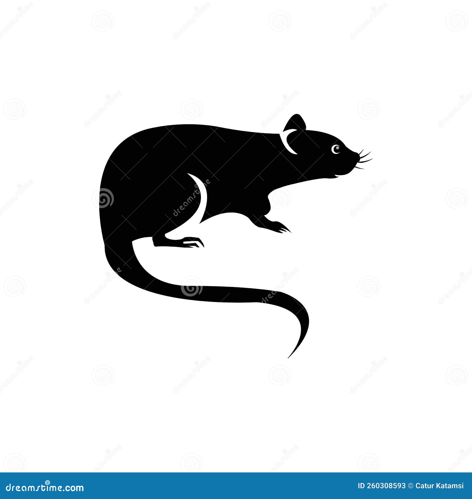 Rat icon logo vector stock vector. Illustration of tail - 260308593