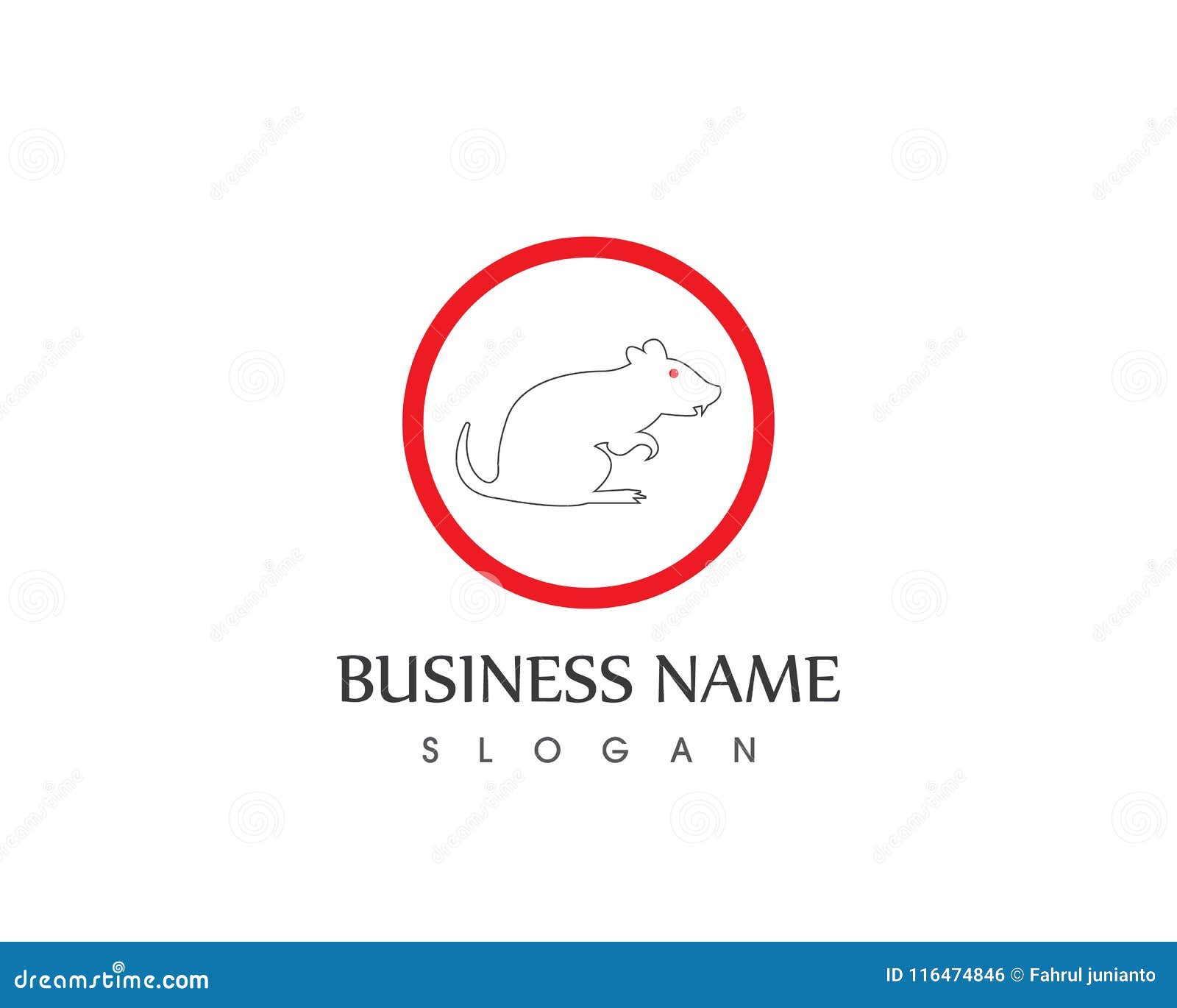 Rat Icon Logo Vector Template Stock Vector - Illustration of isolated ...