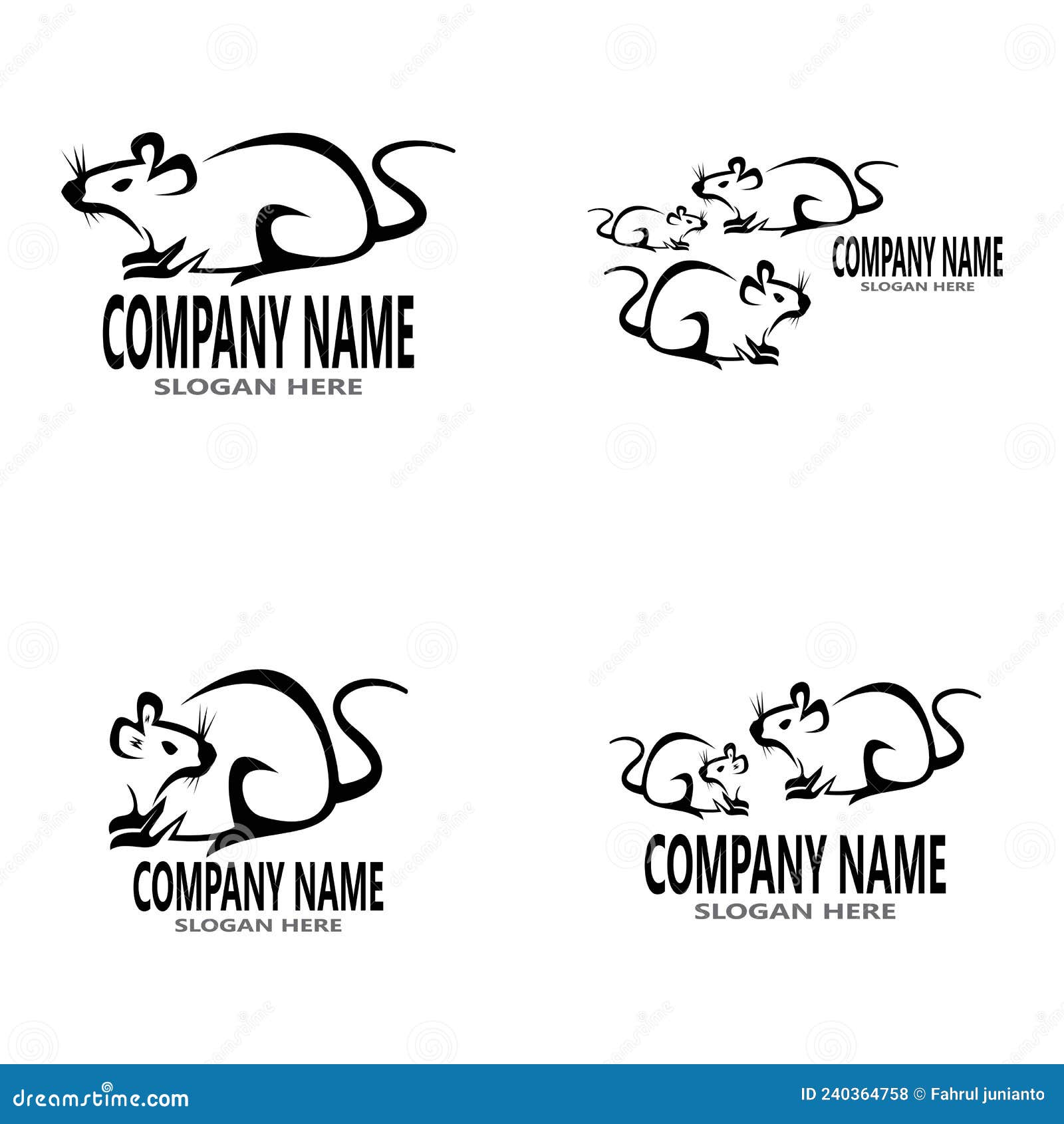 Rat Icon and Symbol Vector Illustration Stock Vector - Illustration of ...