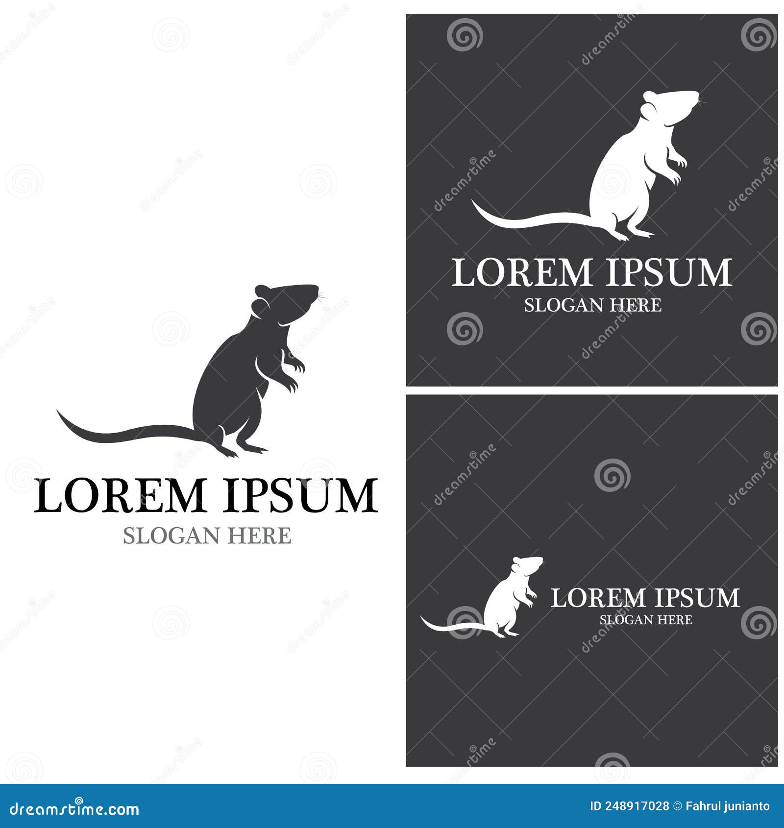 Rat Icon and Symbol Vector Illustration Stock Vector - Illustration of ...