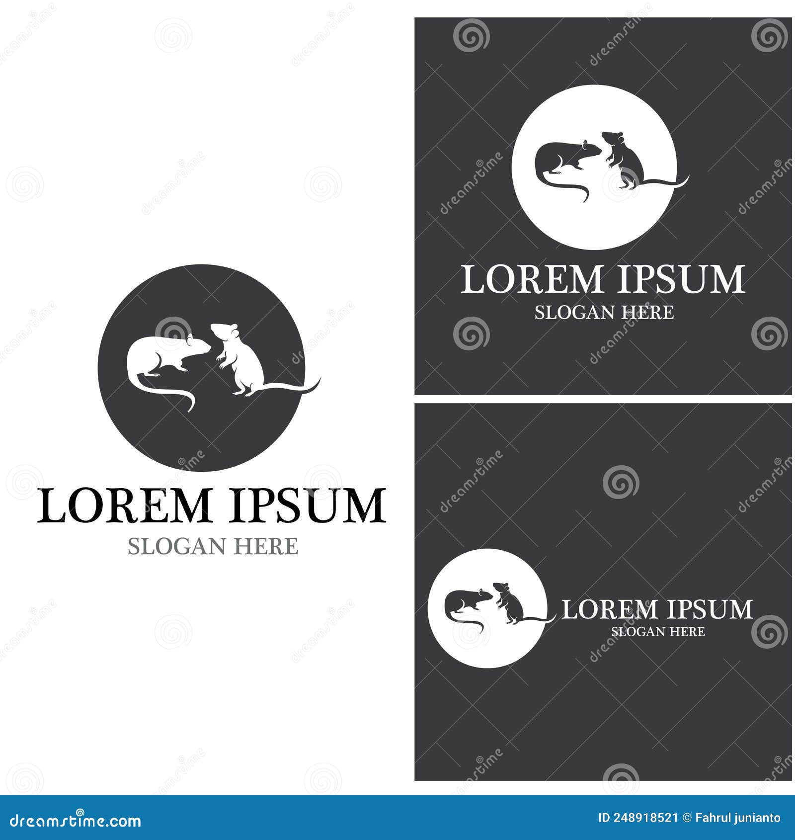 Rat Icon and Symbol Vector Illustration Stock Illustration ...