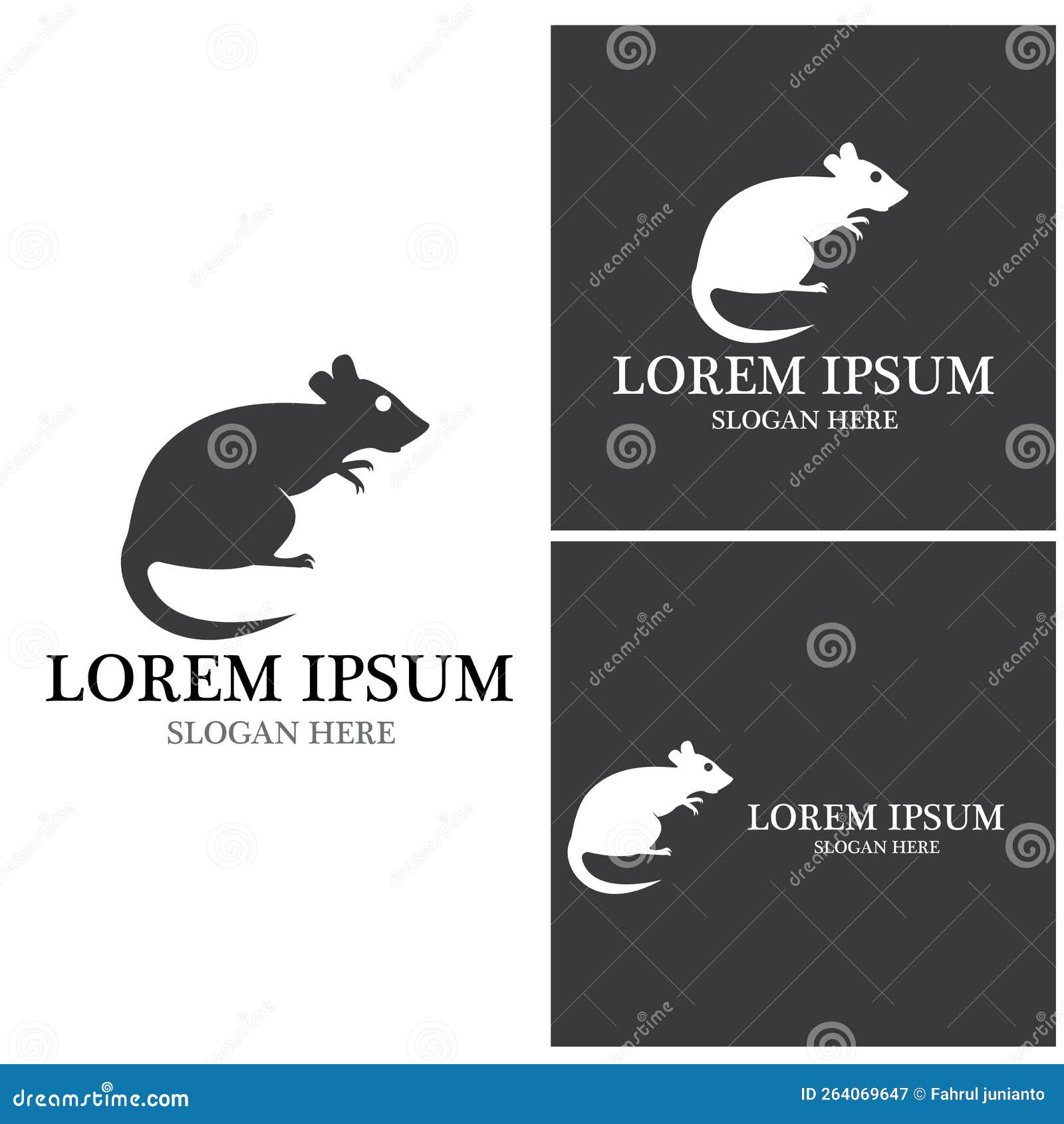 Rat Icon and Symbol Vector Illustration Stock Illustration ...
