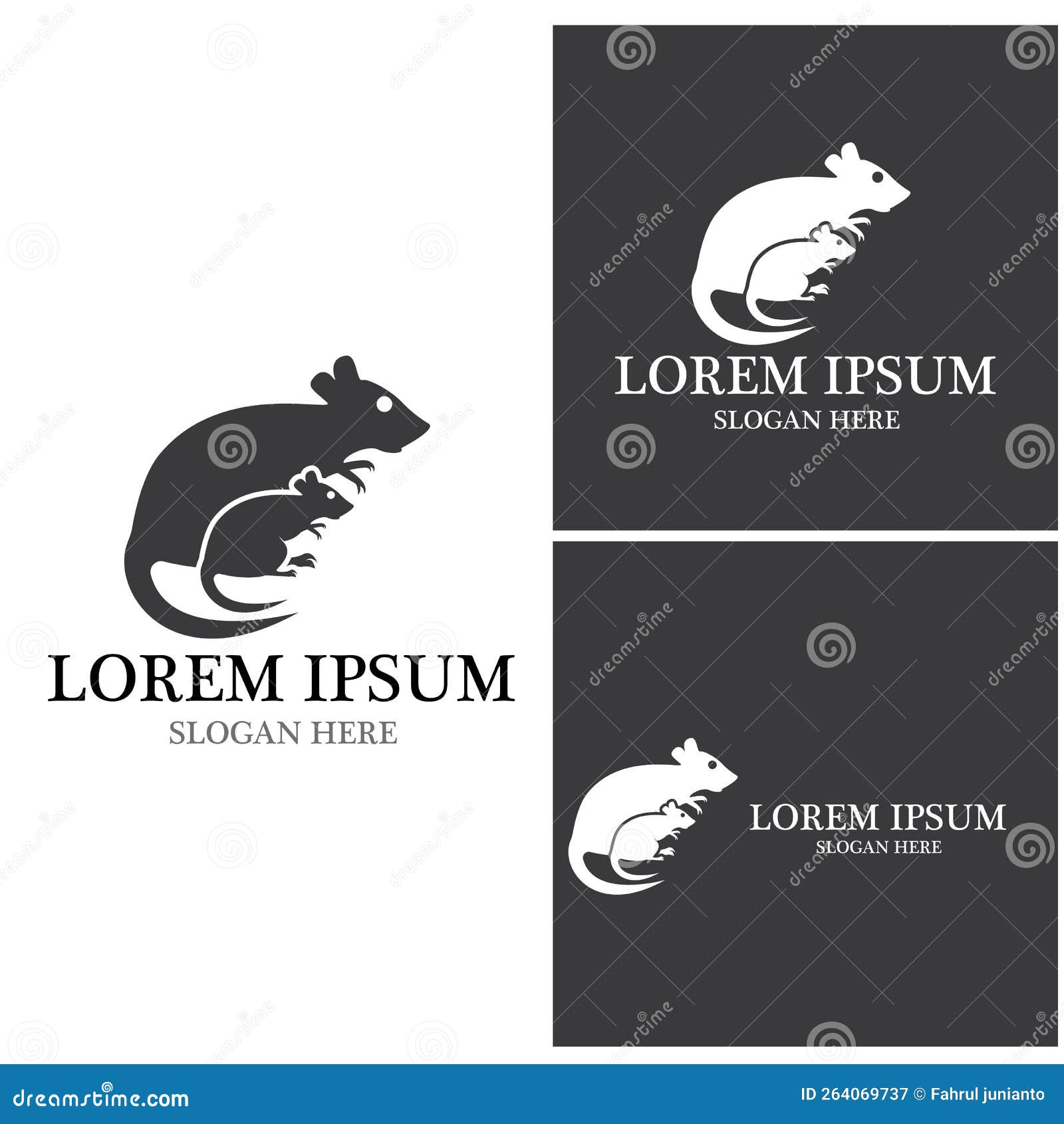Rat Icon and Symbol Vector Illustration Stock Illustration ...