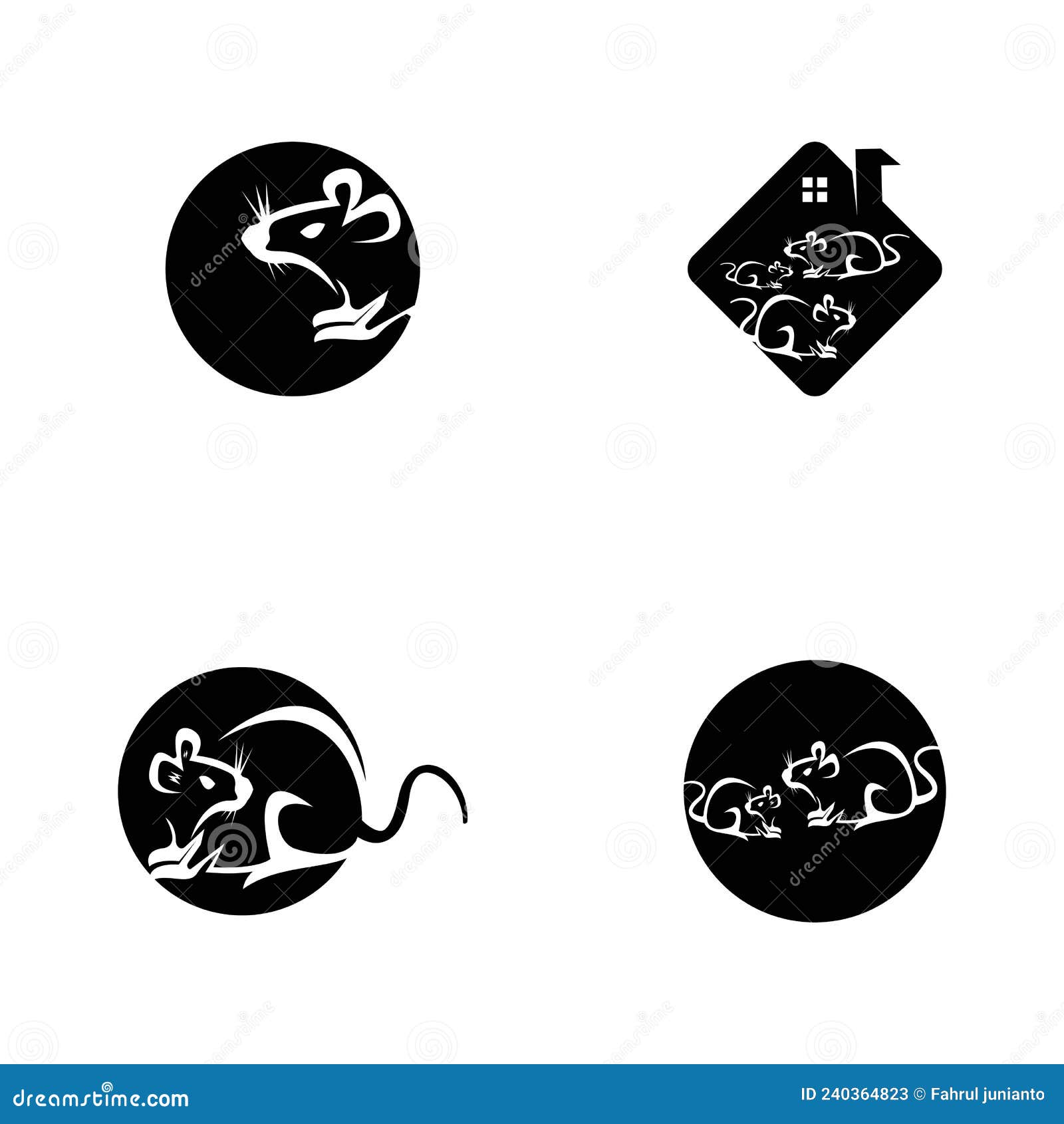 Rat Icon and Symbol Vector Illustration Stock Vector - Illustration of ...