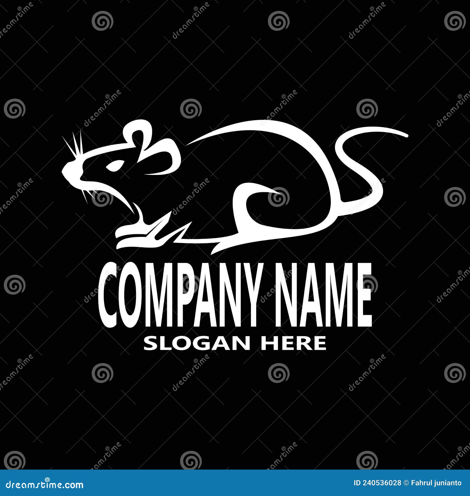 Rat Icon and Symbol Vector Illustration Stock Vector - Illustration of ...