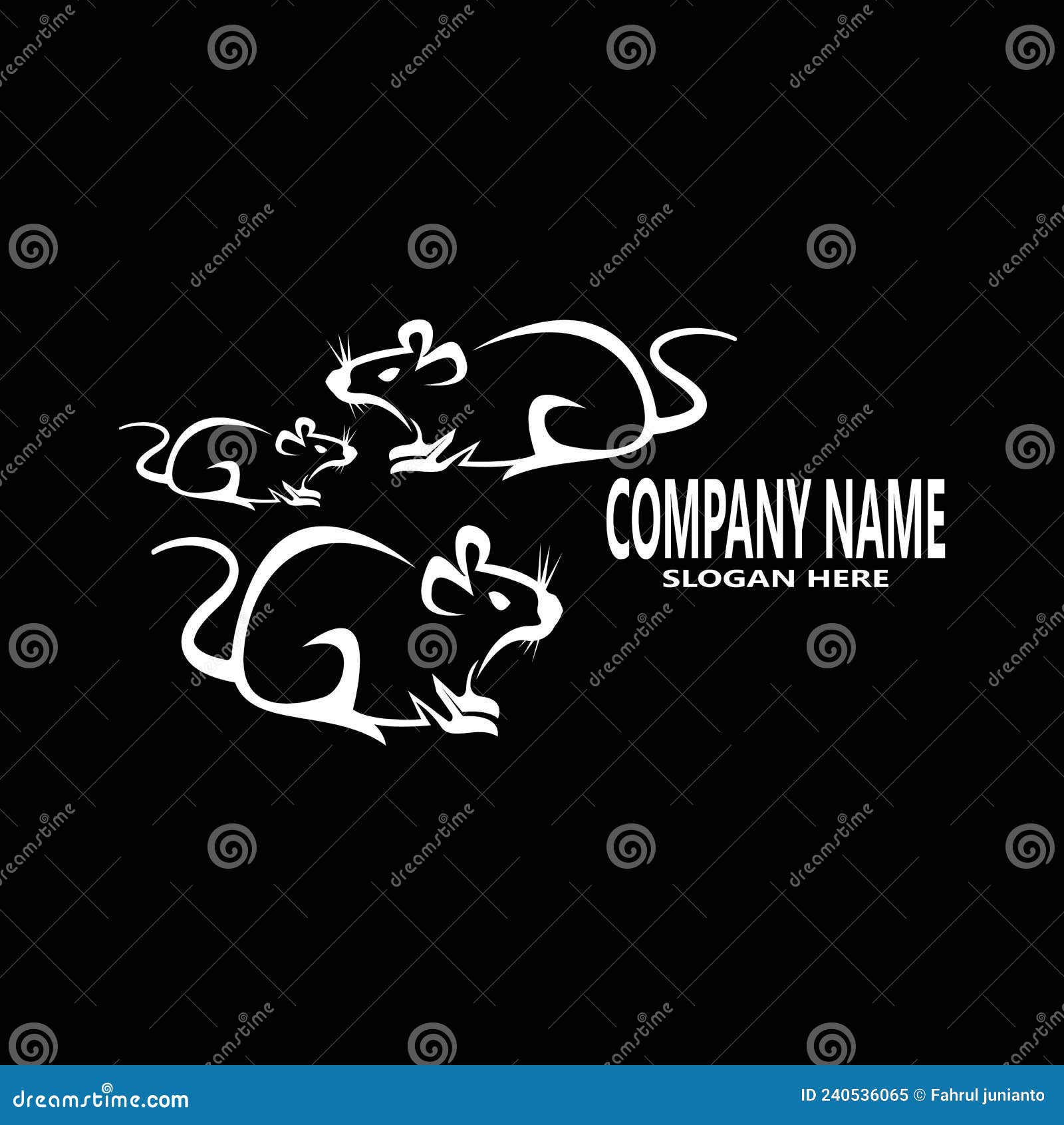 Rat Icon and Symbol Vector Illustration Stock Vector - Illustration of ...