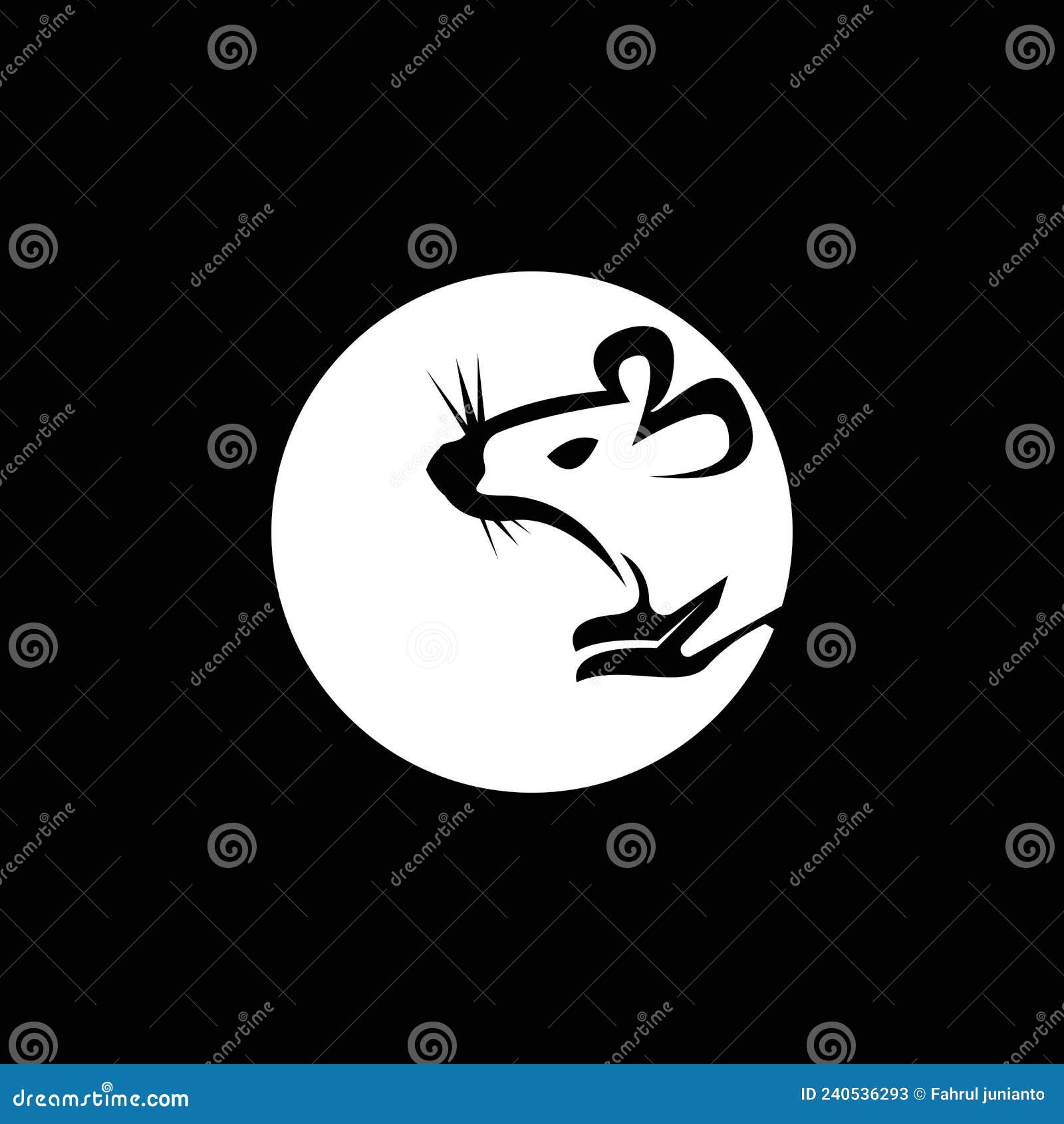 Rat Icon and Symbol Vector Illustration Stock Vector - Illustration of ...