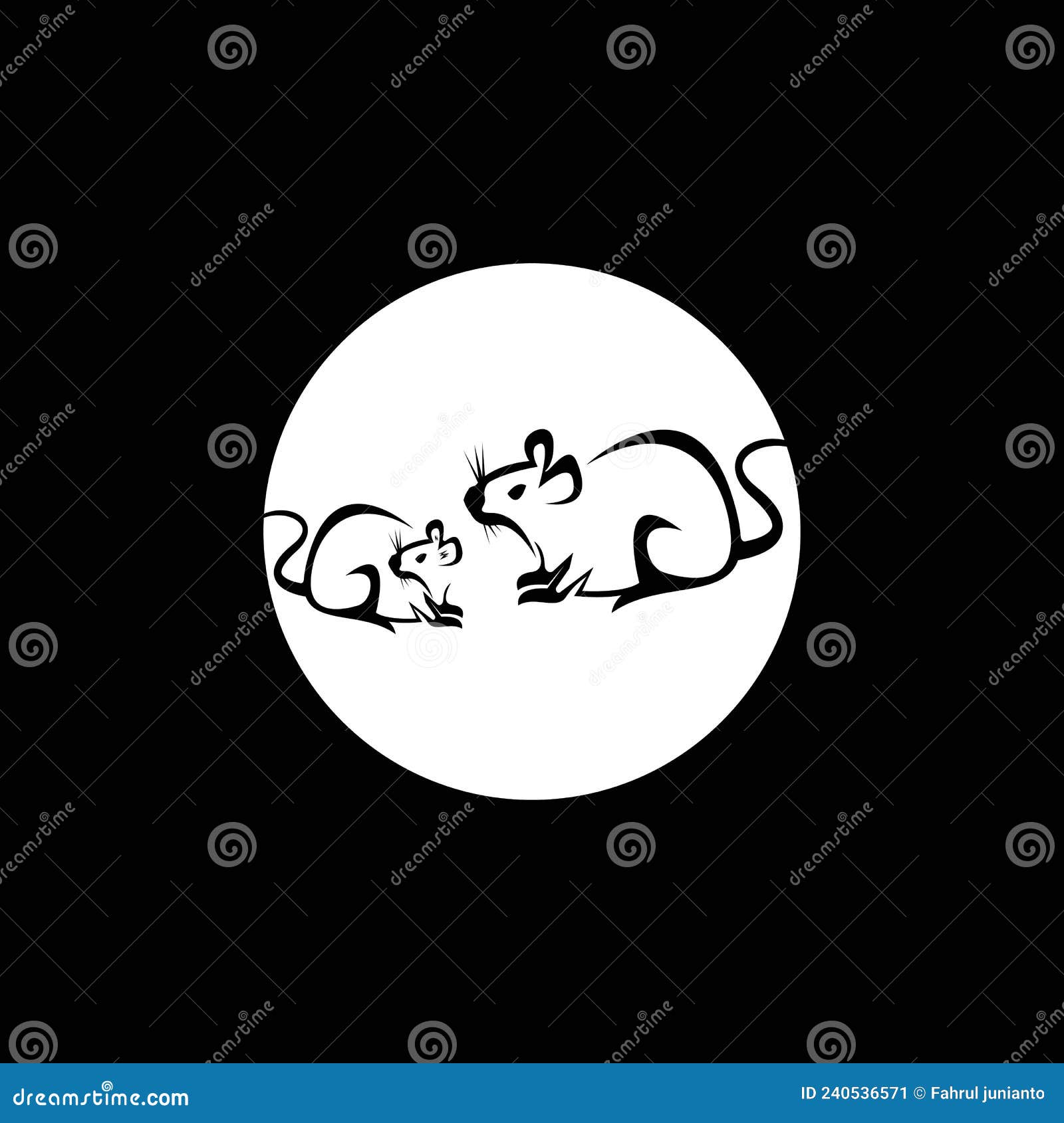 Rat Icon and Symbol Vector Illustration Stock Vector - Illustration of ...
