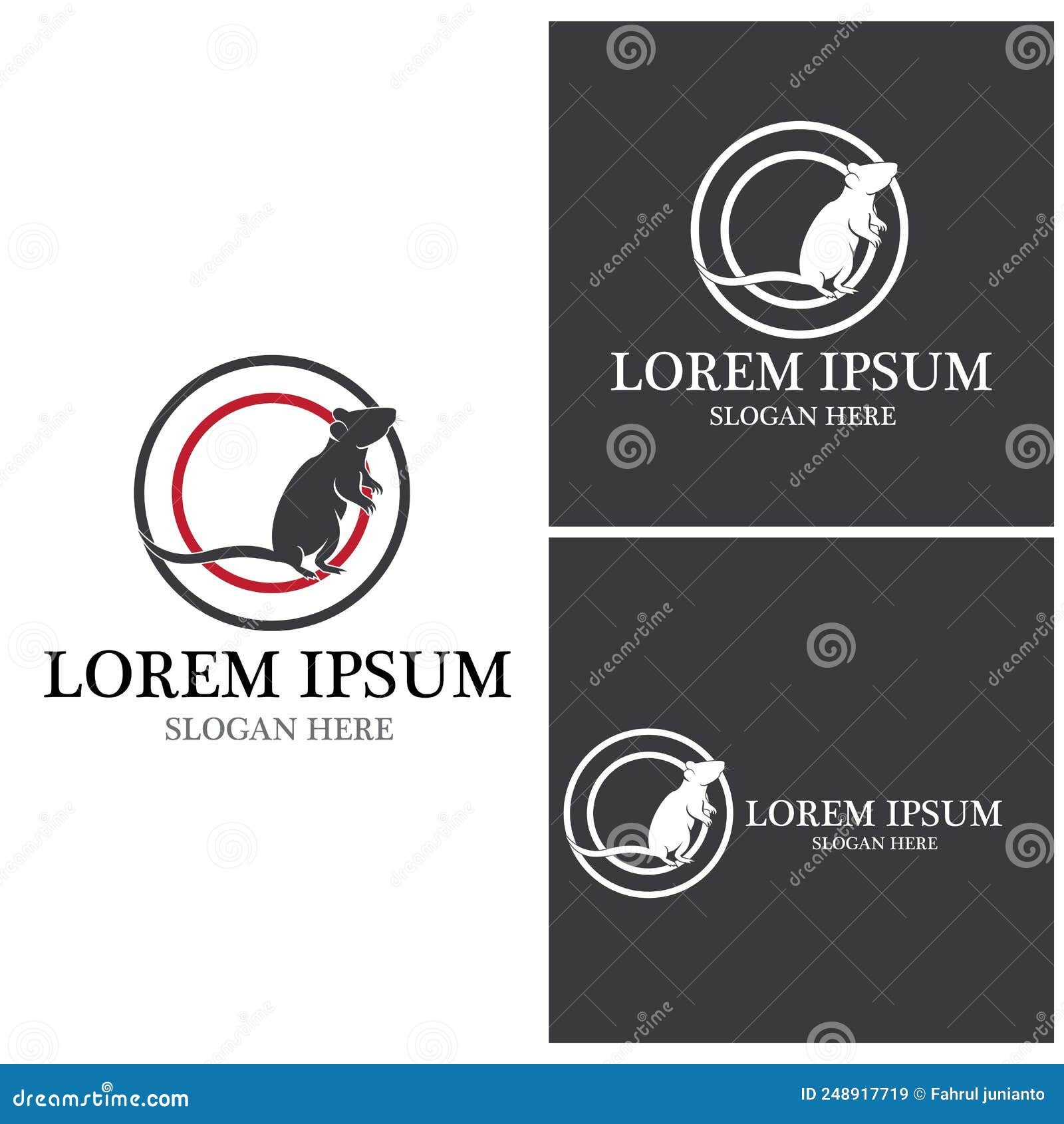 Rat Icon and Symbol Vector Illustration Stock Illustration ...