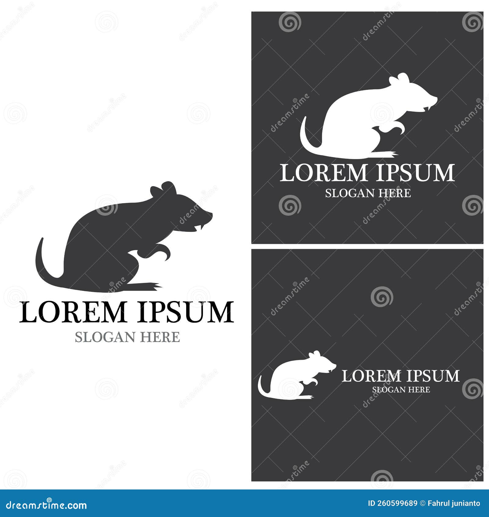 Rat Icon and Symbol Vector Illustration Stock Illustration ...