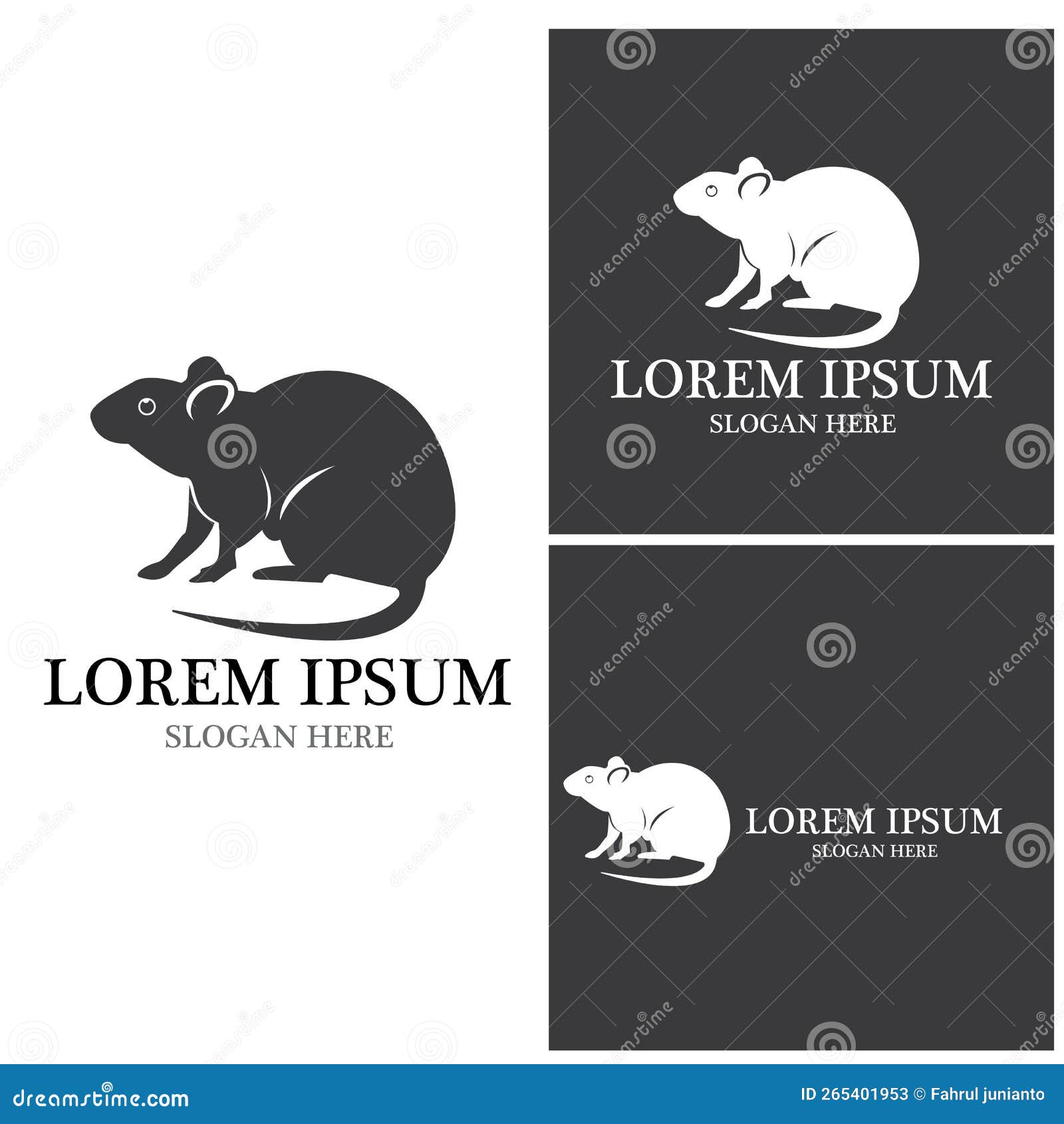 Rat Icon and Symbol Vector Illustration Stock Illustration ...