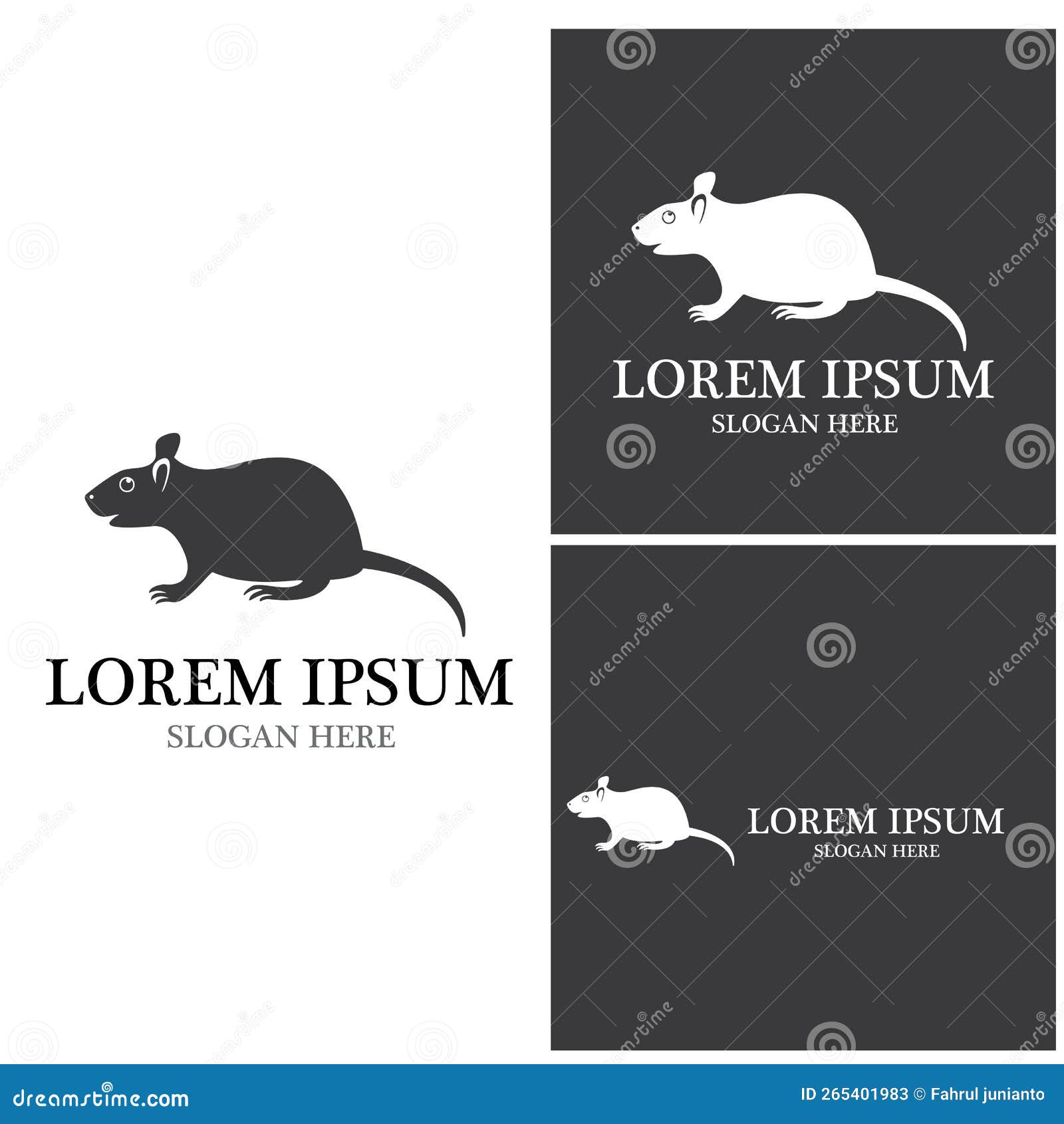 Rat Icon and Symbol Vector Illustration Stock Illustration ...
