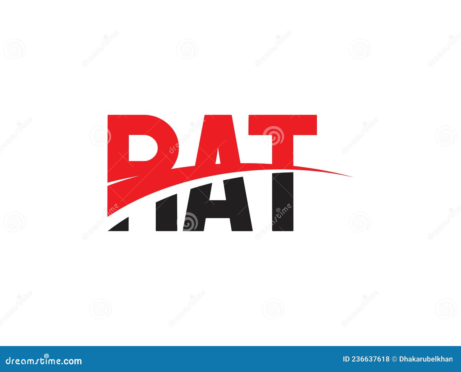 RAT Letter Initial Logo Design Vector Illustration Stock Vector ...