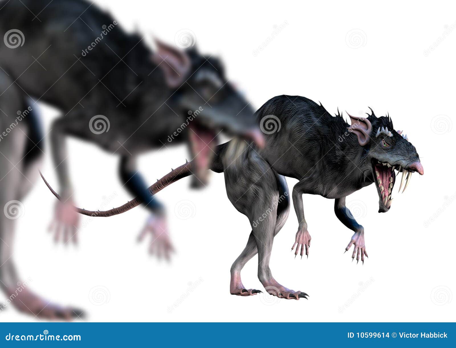 Rat like creatures stock illustration. Illustration of creepy - 10599614